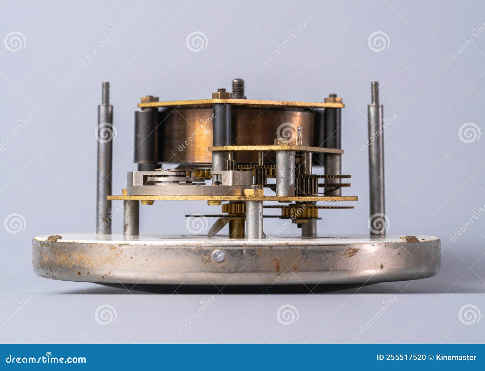 Inside Of The Old, Disassembled, Covered With Dust Computer. Small ...