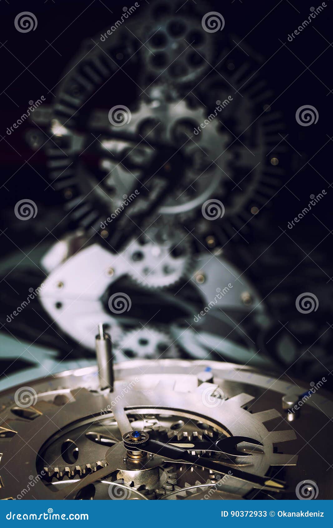 Clock Macro Detailed stock image. Image of analog, awake - 90372933