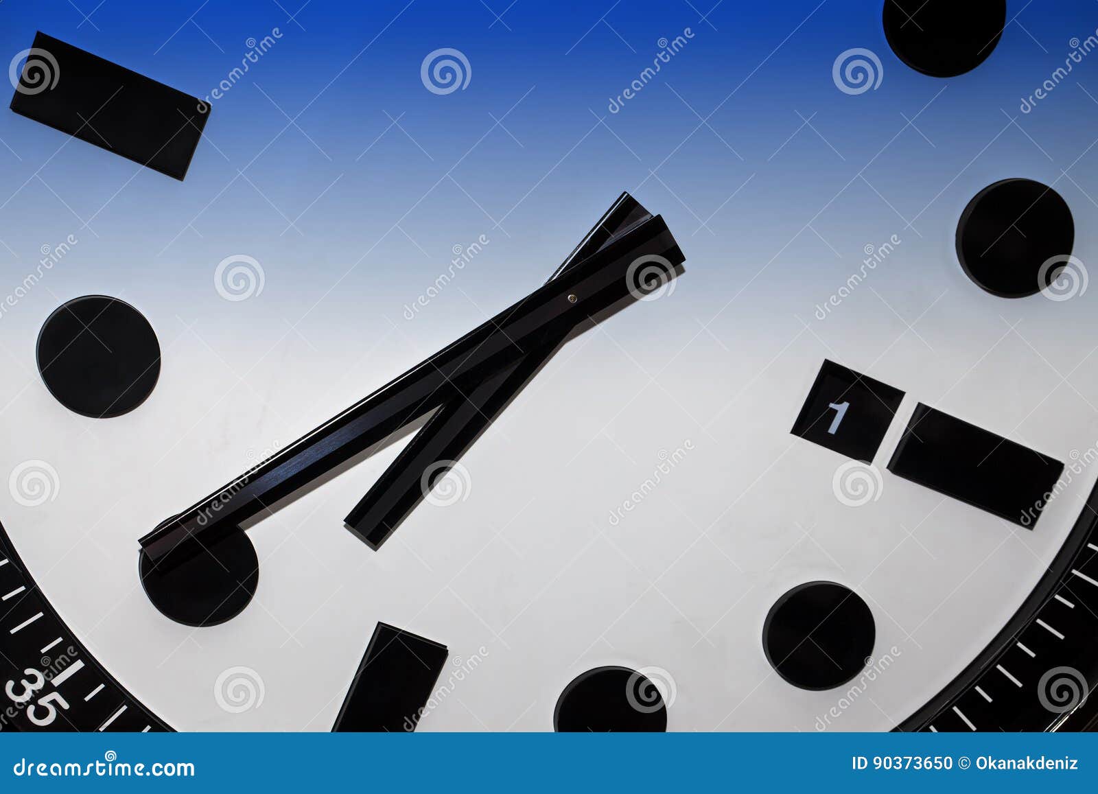 Clock Macro Detailed stock photo. Image of minute, metal - 90373650