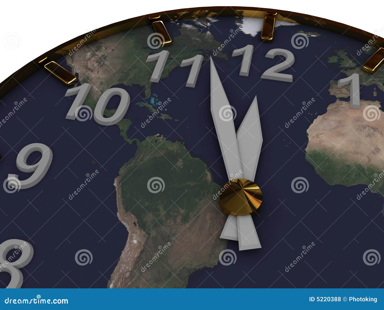 Clock with Map stock illustration. Illustration of america - 5220388