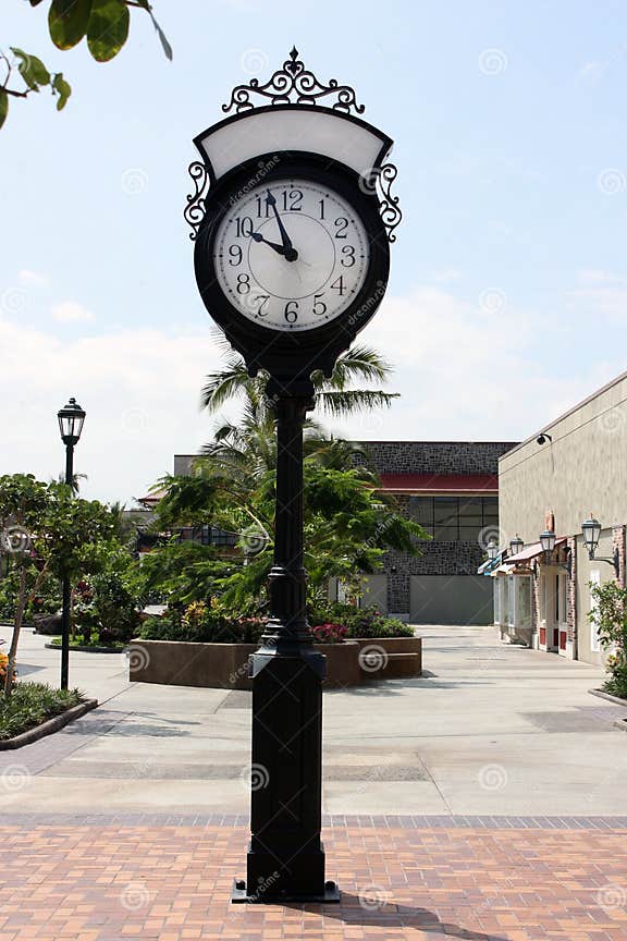 Clock at Market Place stock photo. Image of kona, business - 5567182