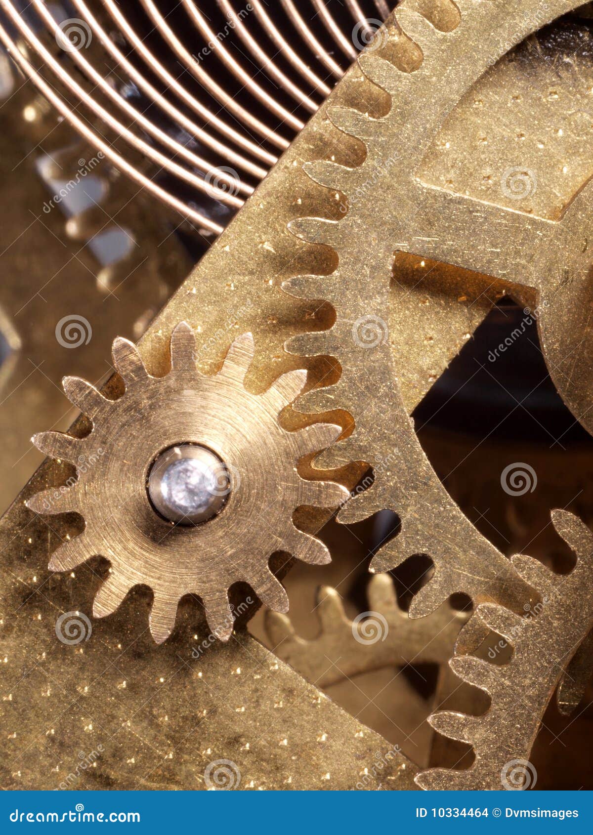Clock Mechanism stock photo. Image of brass, clock, analogue - 10334464