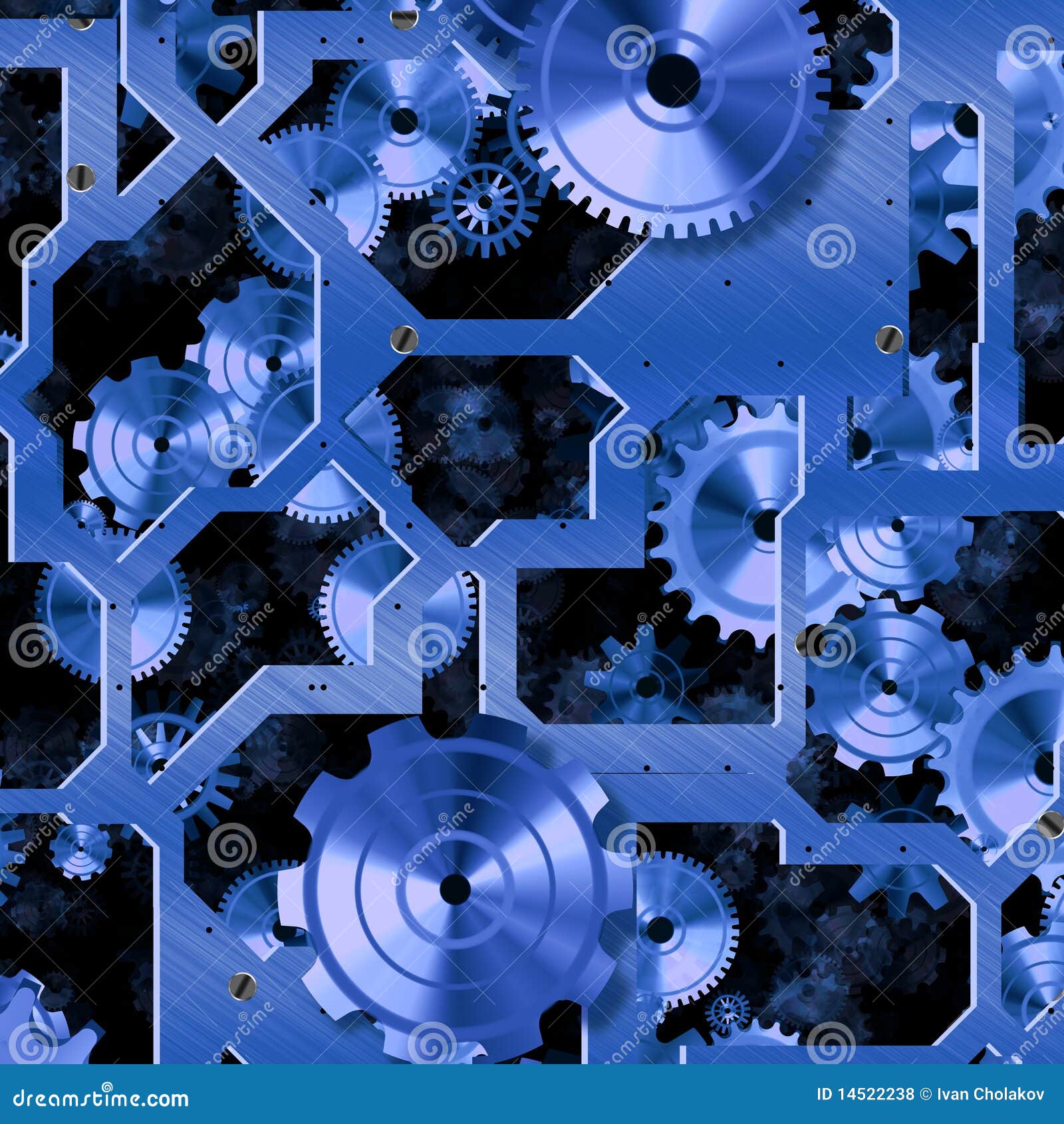 Clock Mechanism Vector Poster Banner Design Template | CartoonDealer ...