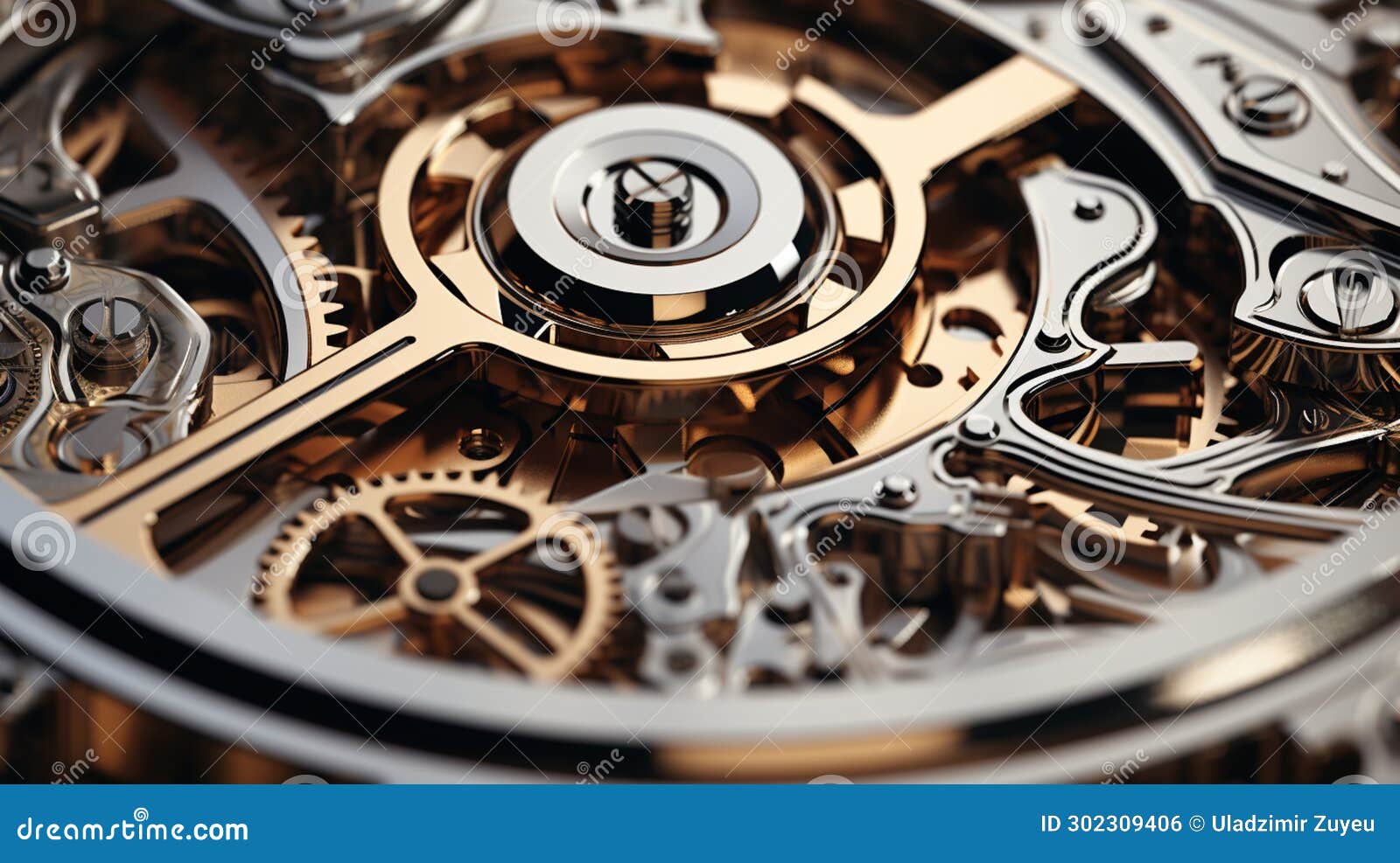 Clock mechanism background stock photo. Image of golden - 302309406