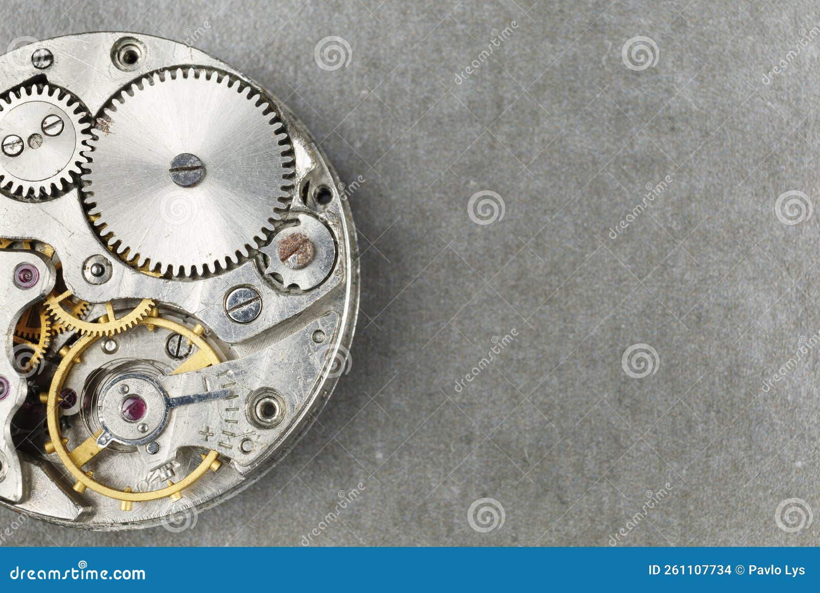 Clock Mechanism Close-up. Inside the Clock Stock Photo - Image of gear ...