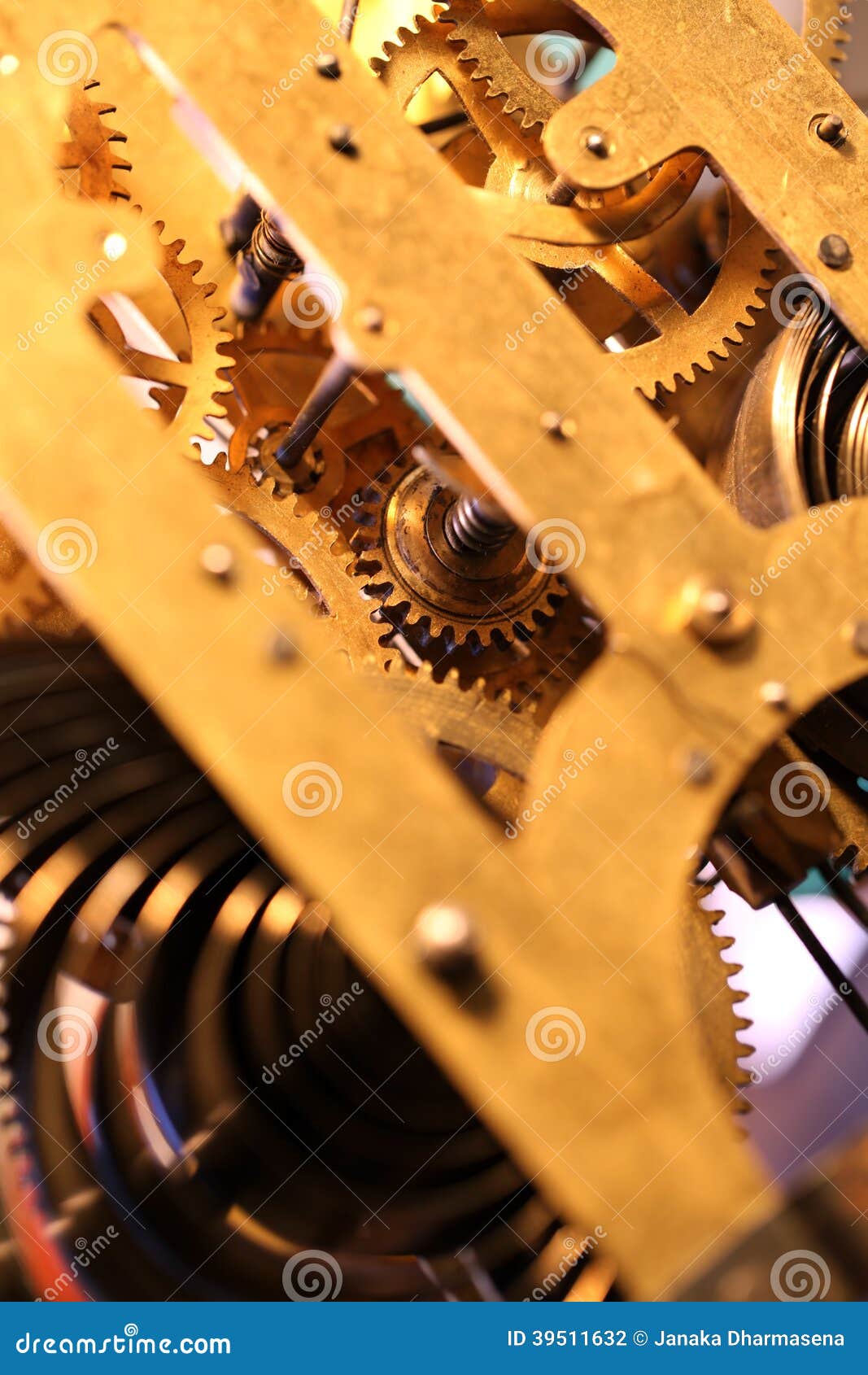 Clock mechanism stock photo. Image of macro, antique - 39511632