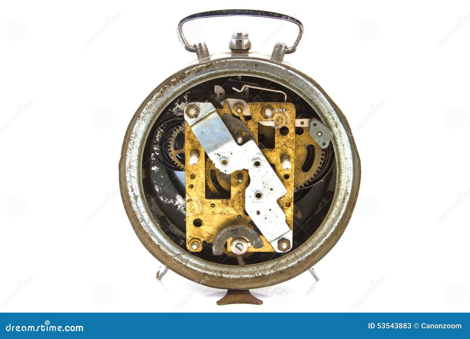 Clock Mechanism Made in the Technique Stock Image - Image of inside ...