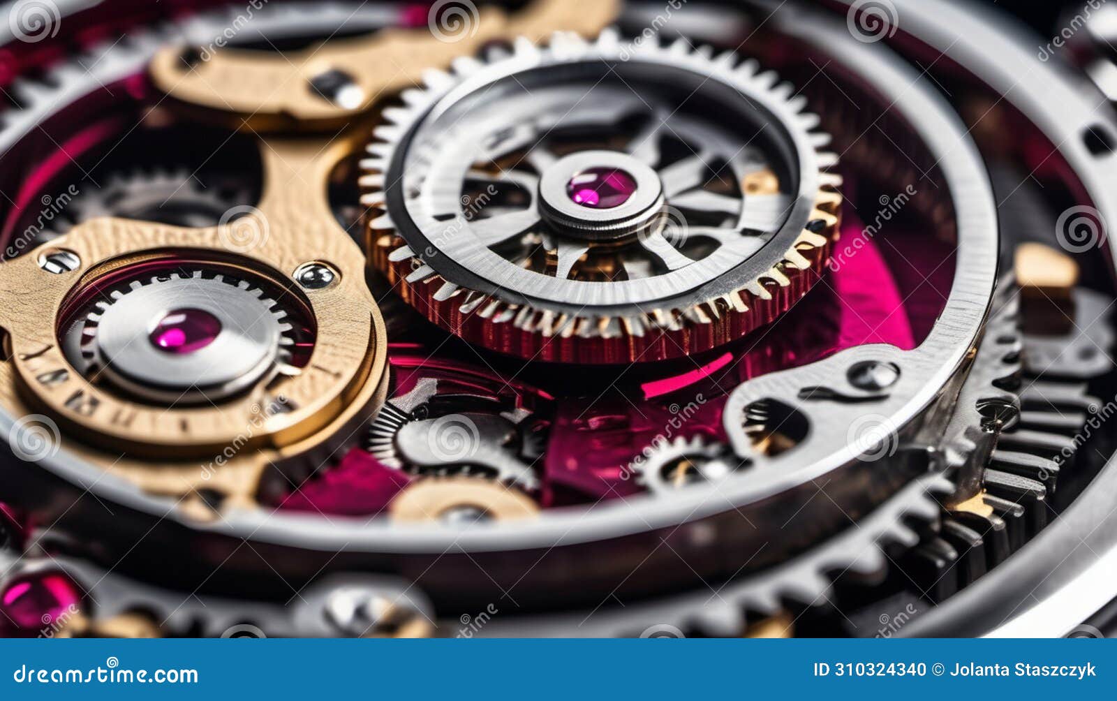 Clock machine macro stock illustration. Illustration of watch - 310324340