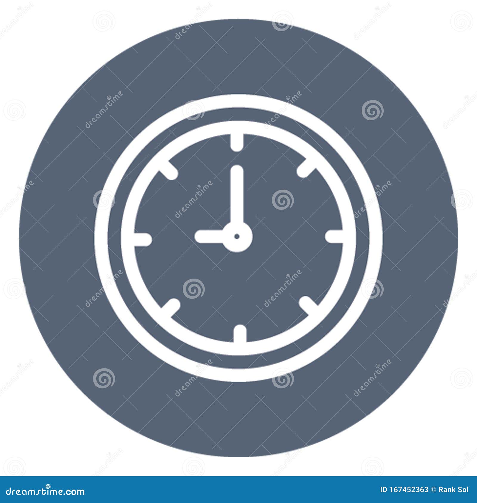 Clock, Midnight, New, Year Isolated Vector Icon Which Can Easily Modify ...