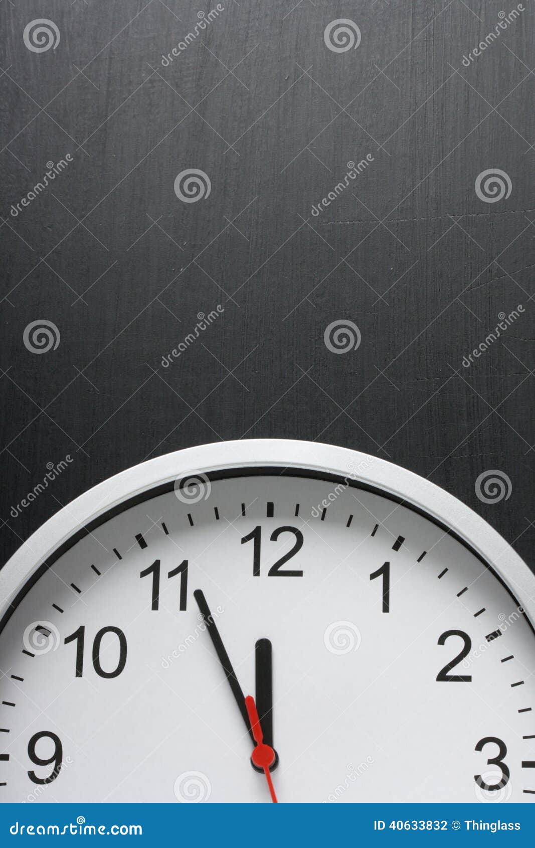 Clock at Midnight stock photo. Image of concept, hurry - 40633832