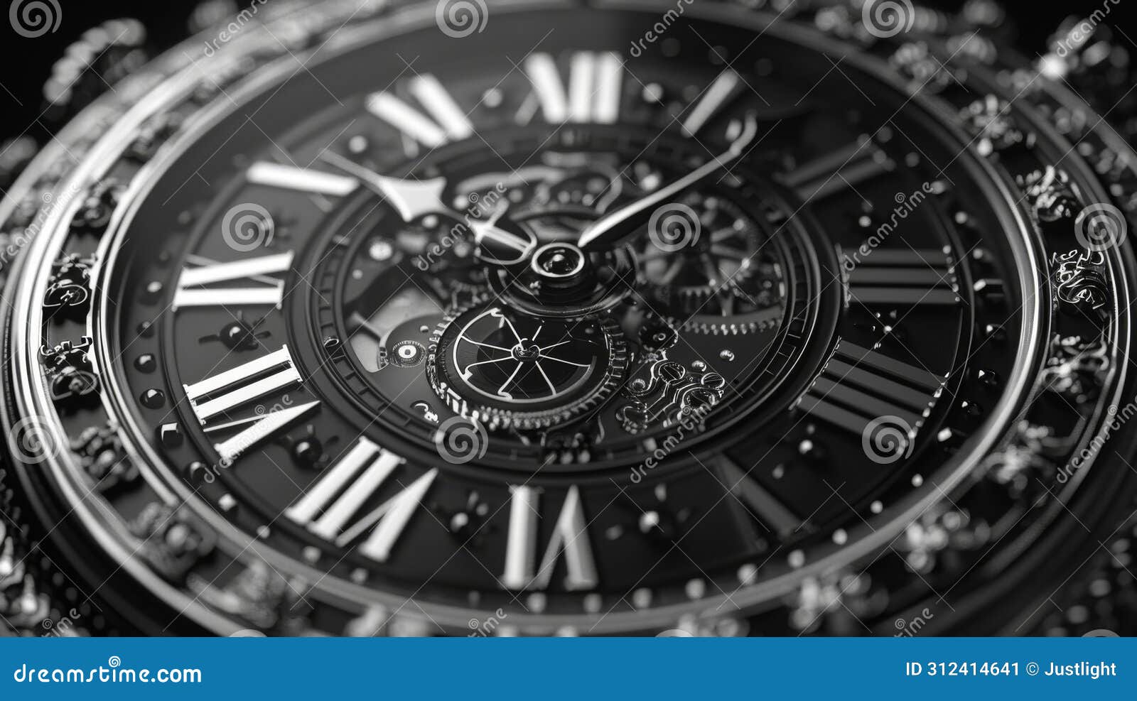 A Clock with Multiple Hands Each One Ticking at a Different Pace ...