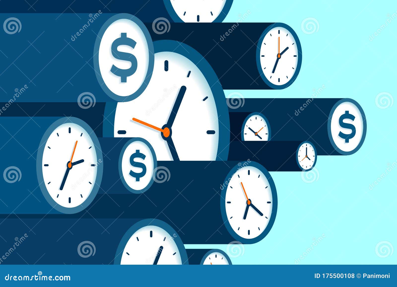 Timers And Time Measuring Tools Isolated Icons Mechanic Stopwatch ...