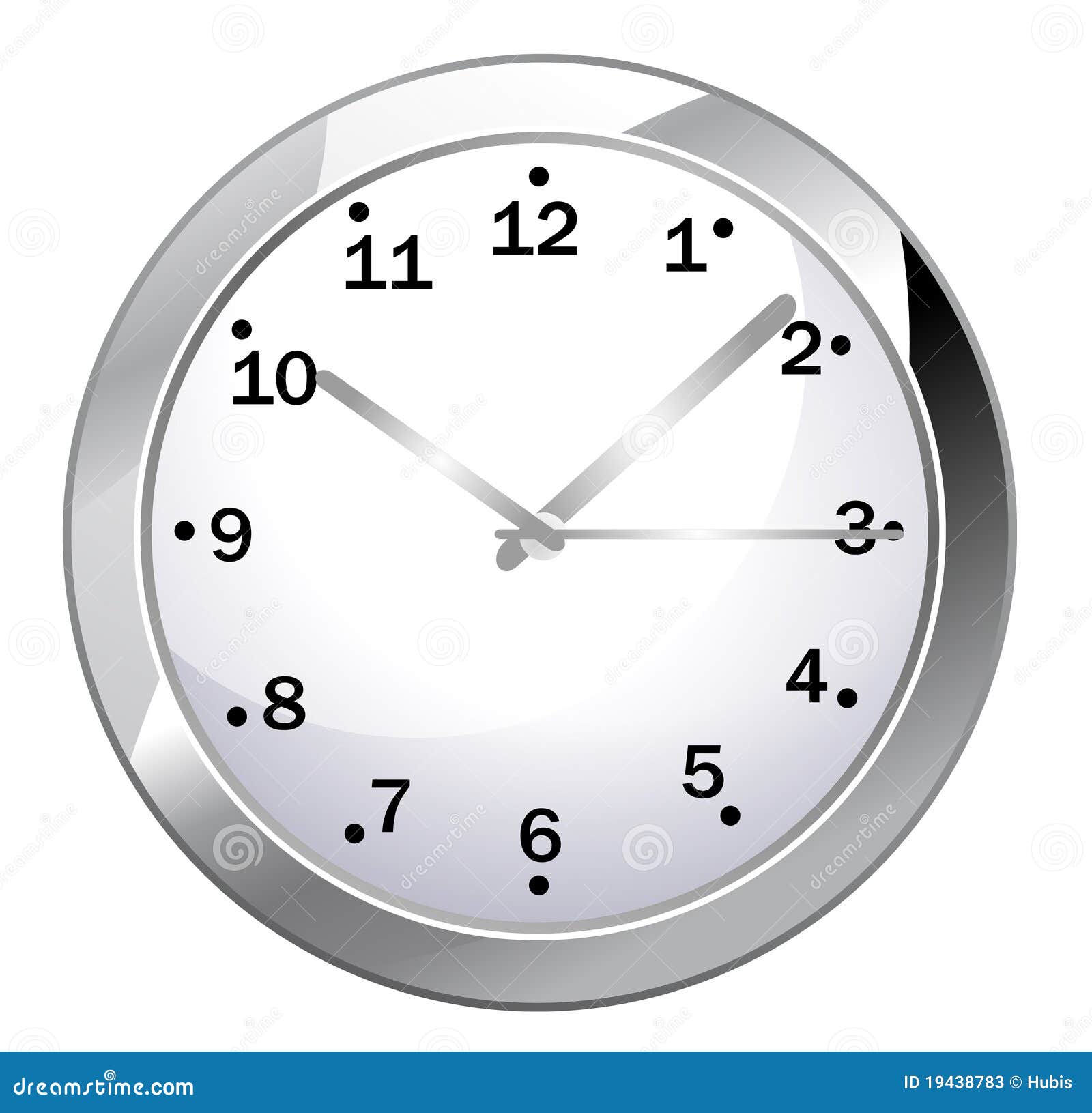 Clock object stock vector. Illustration of deadline, clock - 19438783