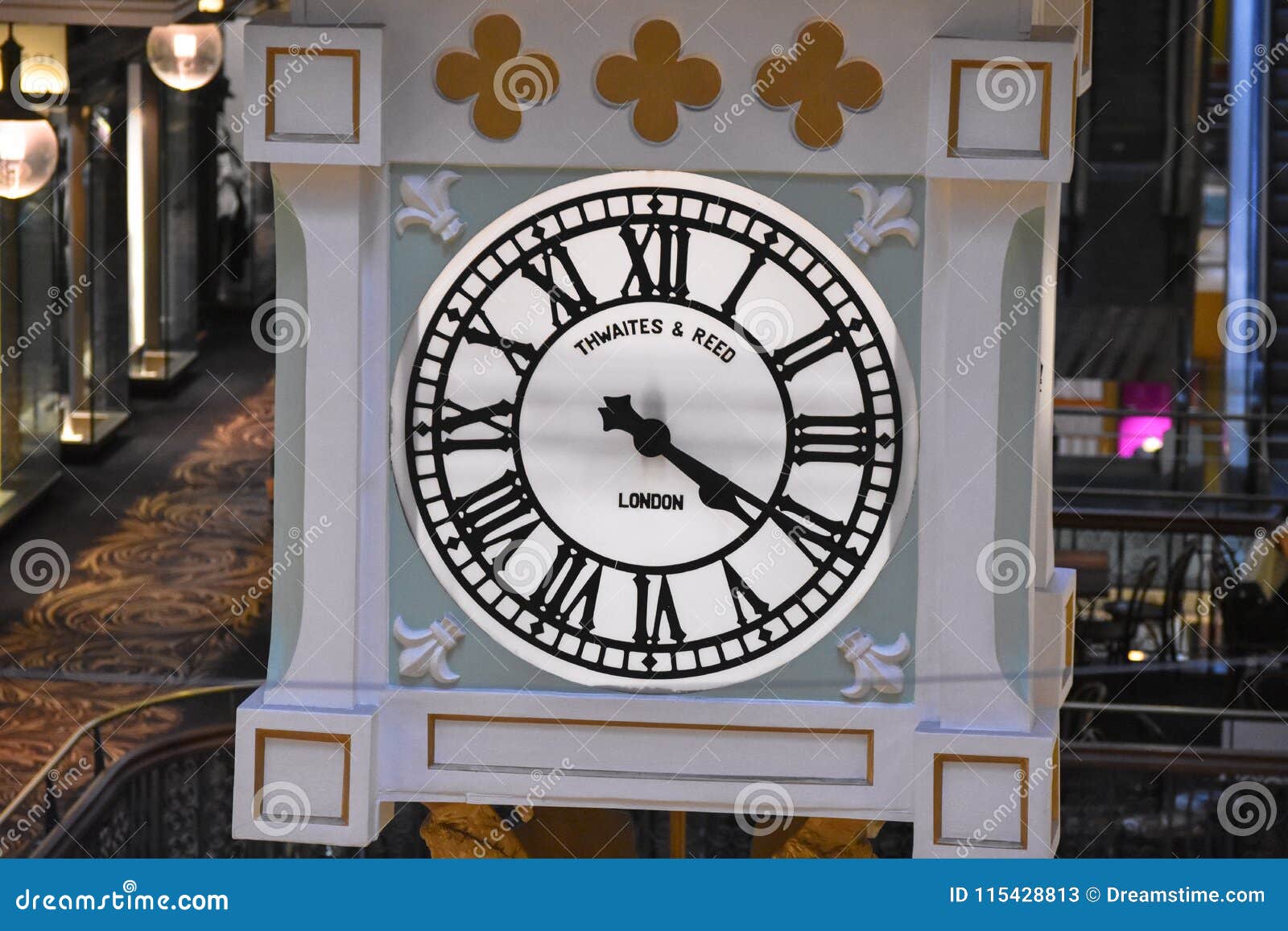 Clock in the Old Building in the City. Editorial Stock Photo - Image of ...