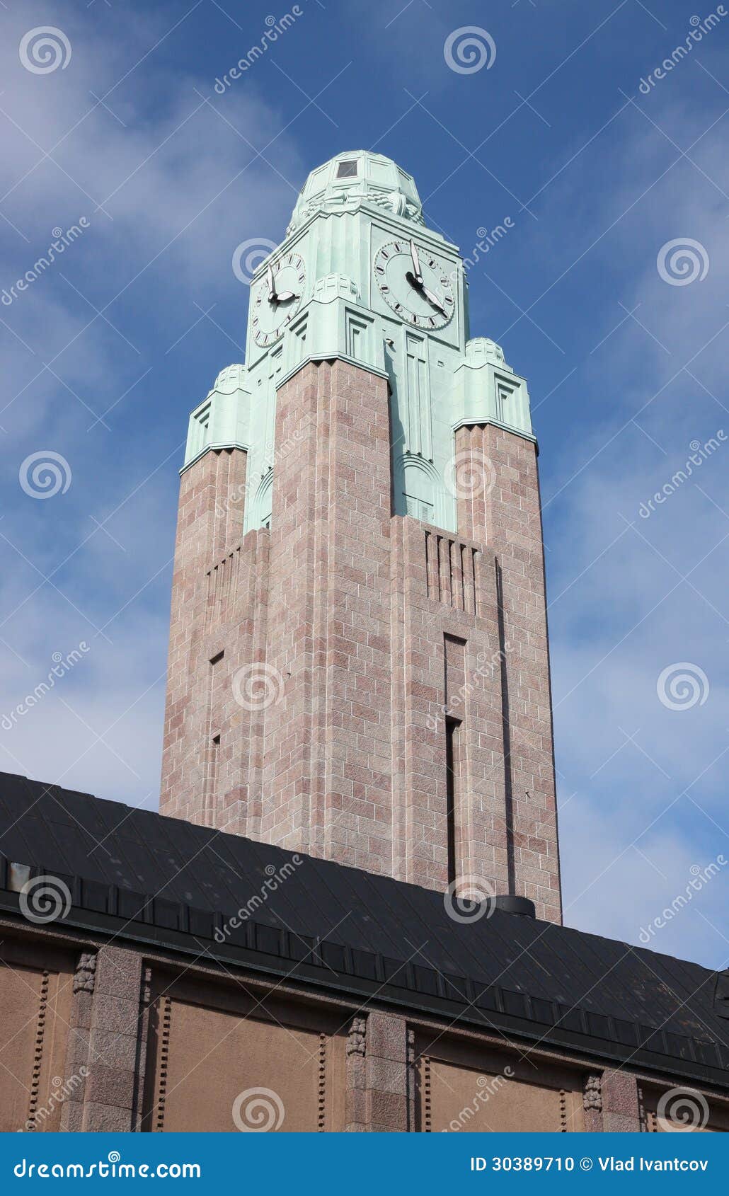 Clock on old town. stock photo. Image of architecture - 30389710
