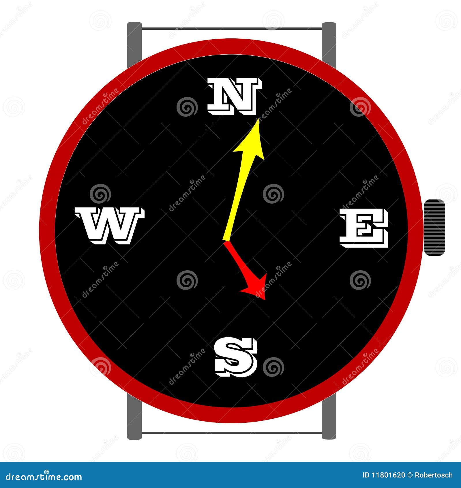 Clock with orientation stock vector. Illustration of limit - 11801620