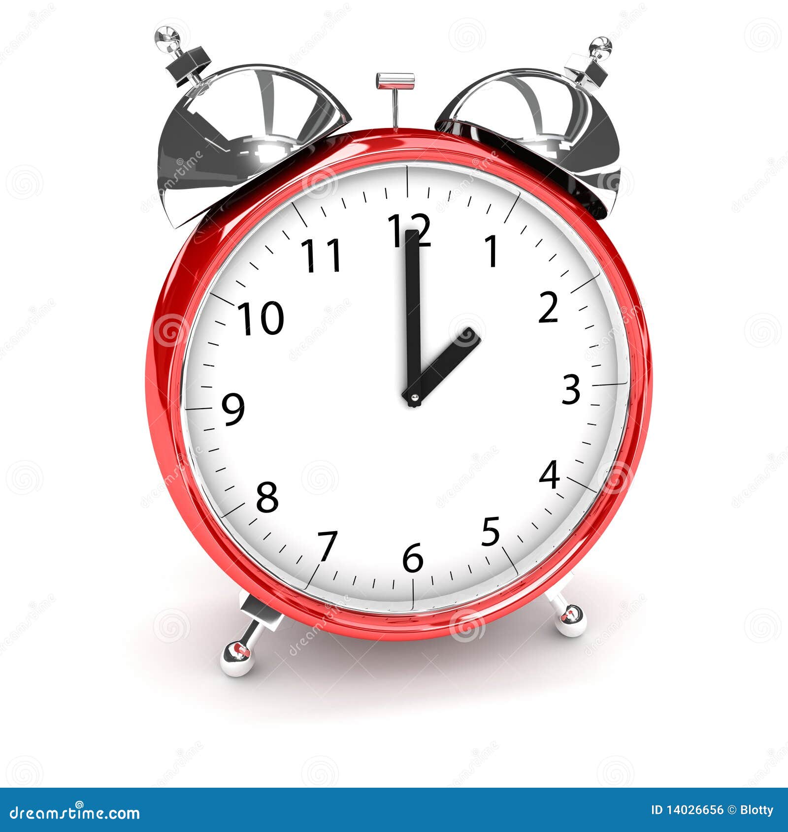 Clock over white stock illustration. Illustration of measurement - 14026656