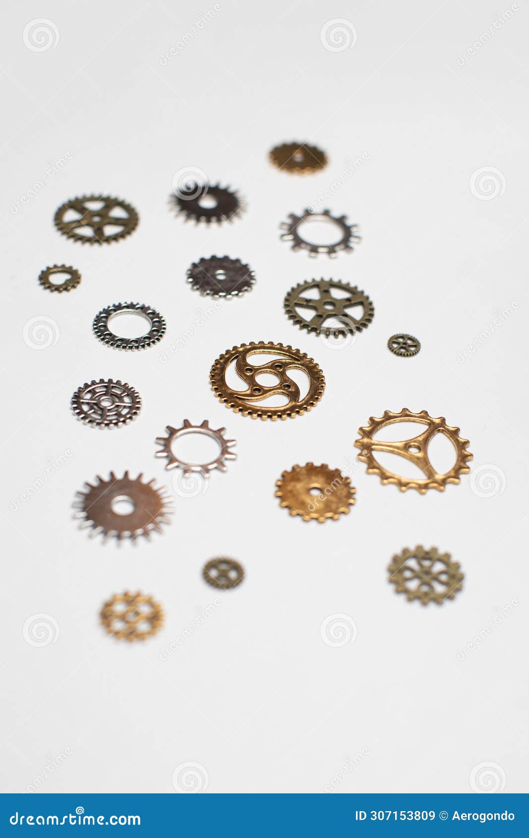 Clock Parts with Cogs and Wheels Stock Image - Image of metal ...