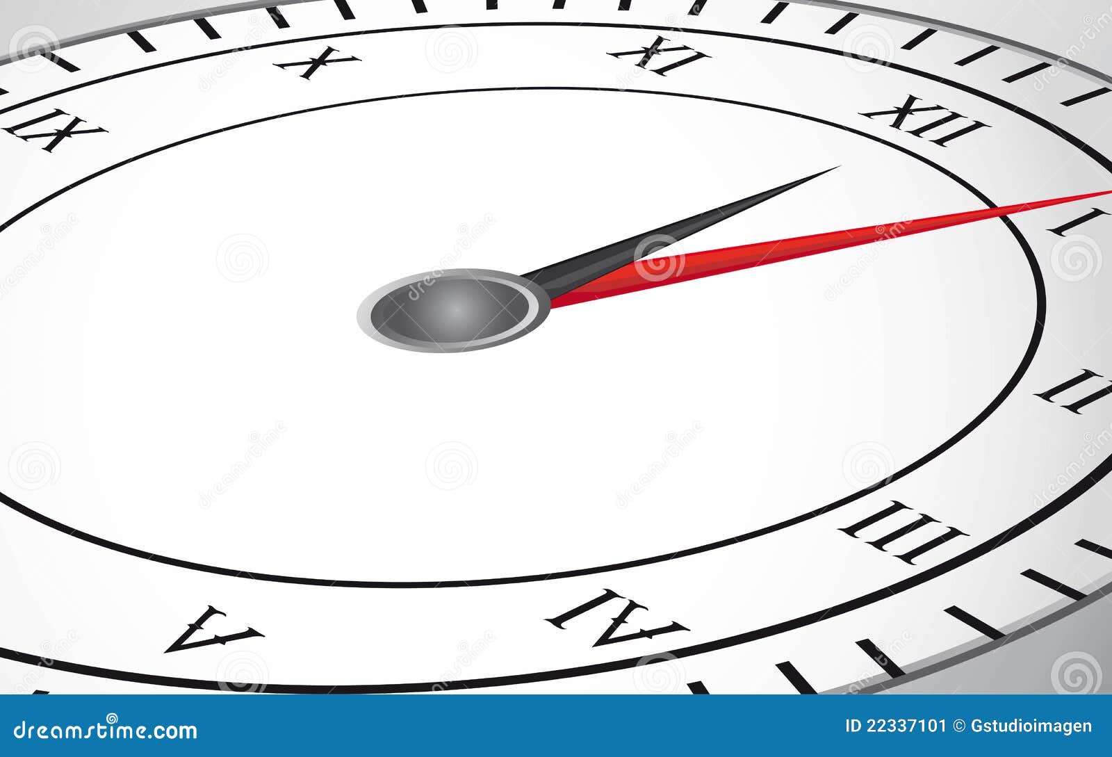 Clock with perspective stock vector. Illustration of dial - 22337101