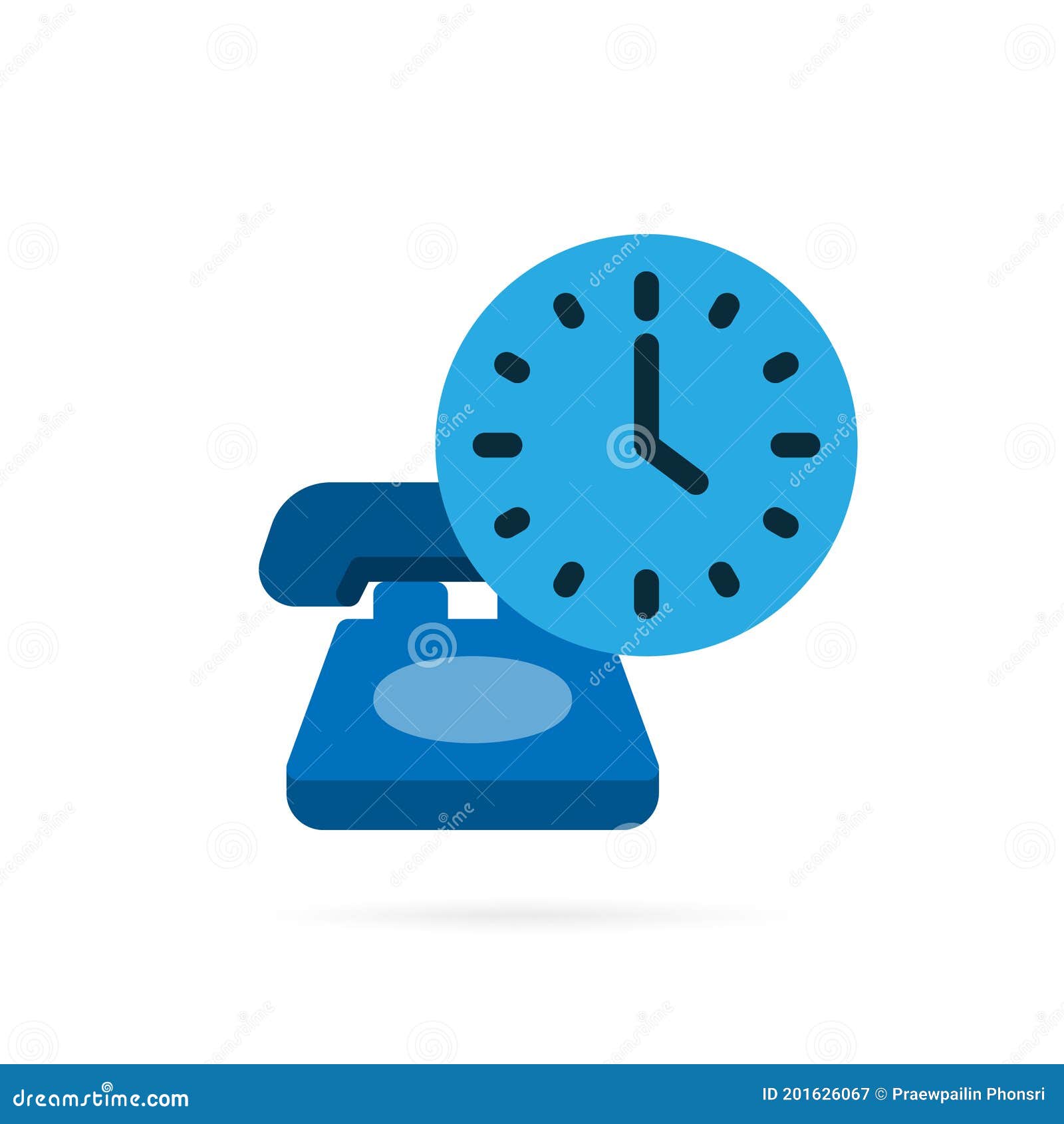 Time Call Icon From Communication Collection. Vector Illustration ...