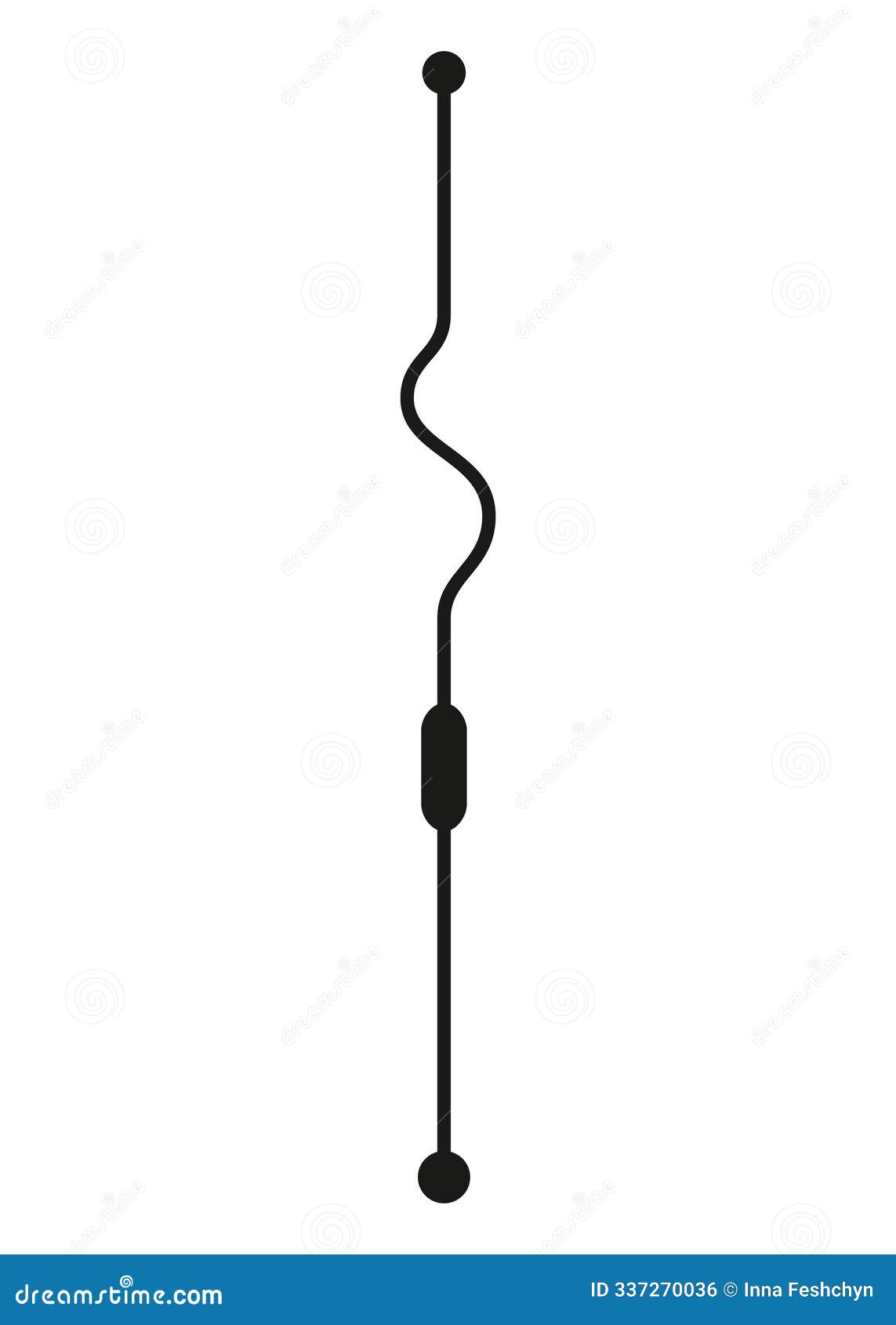 Clock Pointer Arrow. Black Silhouette Chronometer Element. Clock Arm ...