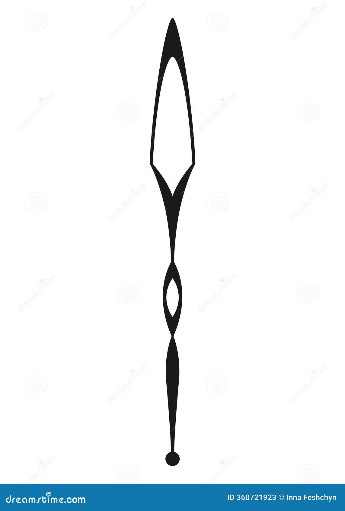 Clock Pointer Arrow. Black Silhouette Chronometer Element. Clock Arm ...
