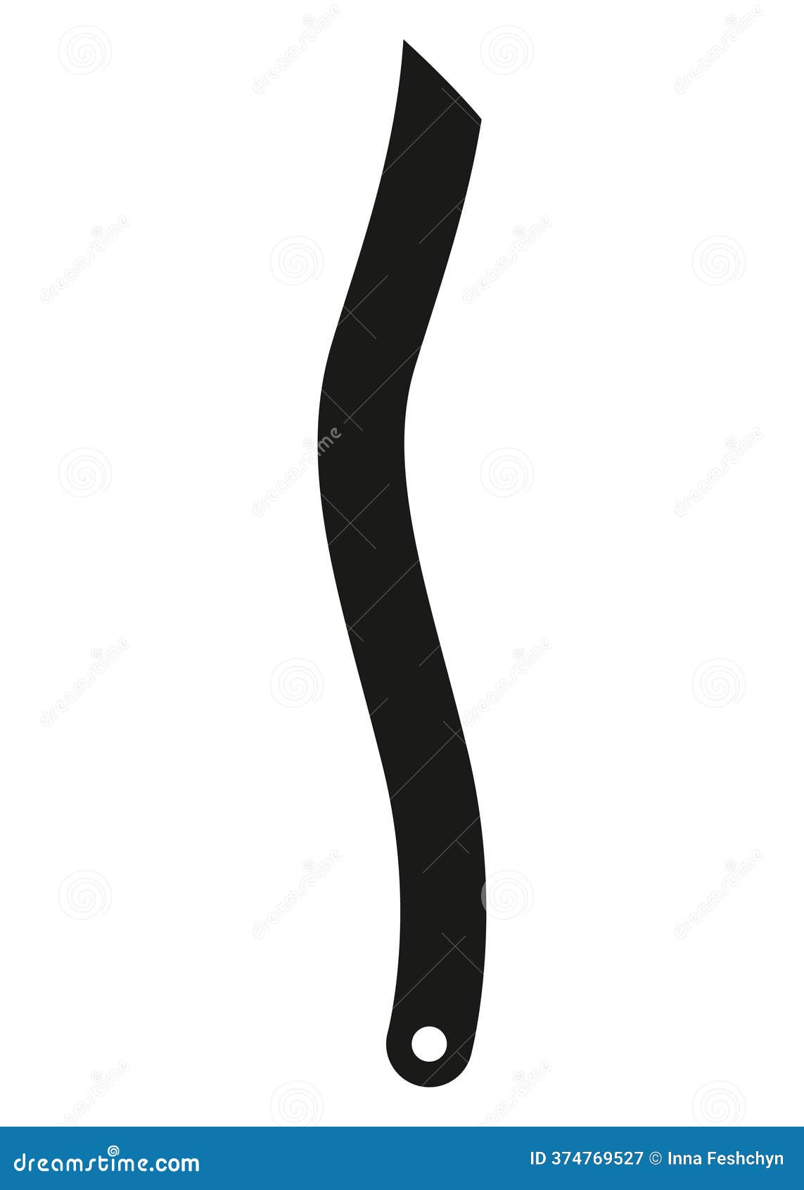 Clock Pointer Arrow. Black Silhouette Chronometer Element. Clock Arm ...