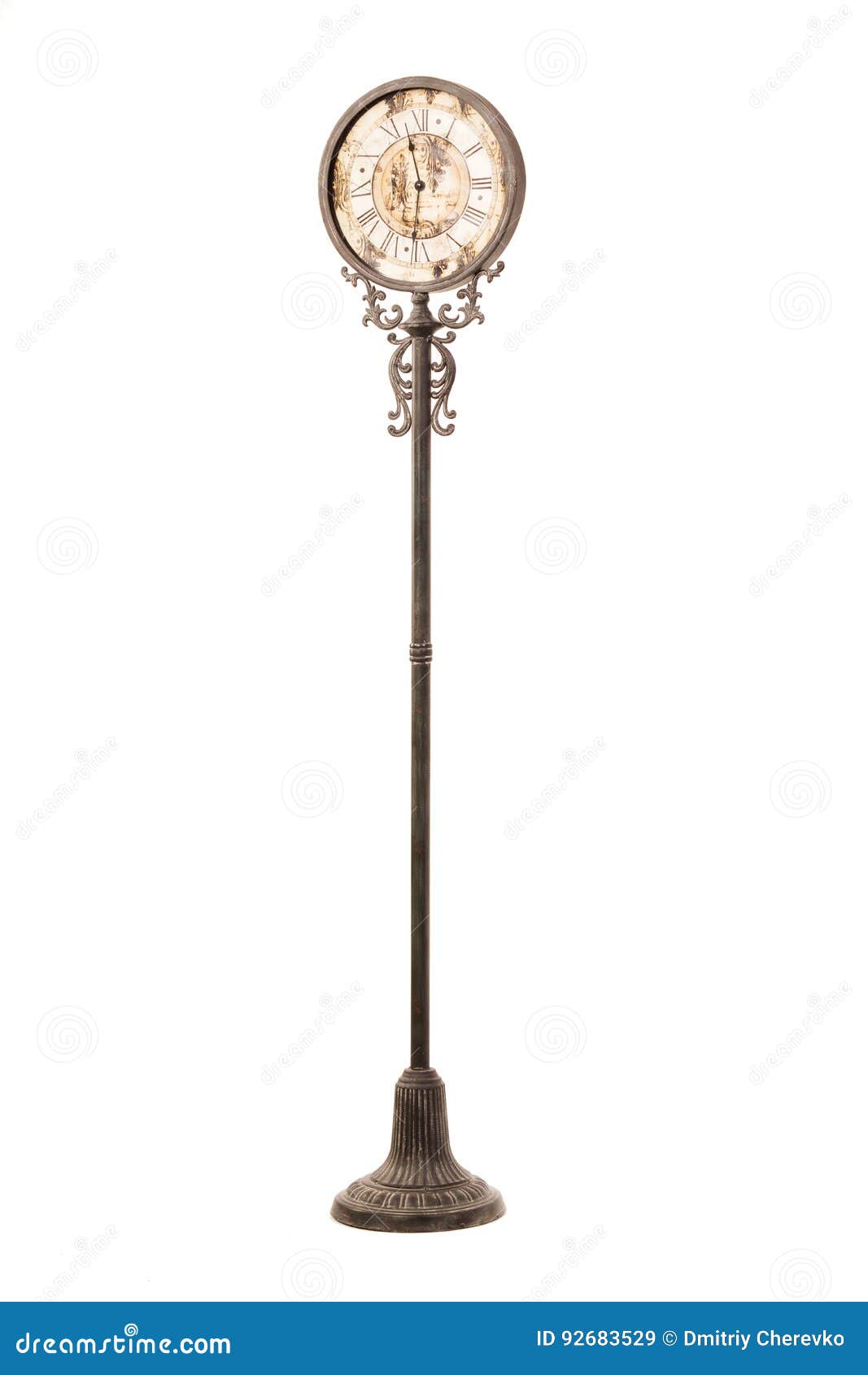 Clock Pole stock image. Image of antique, numerals, deadline - 92683529