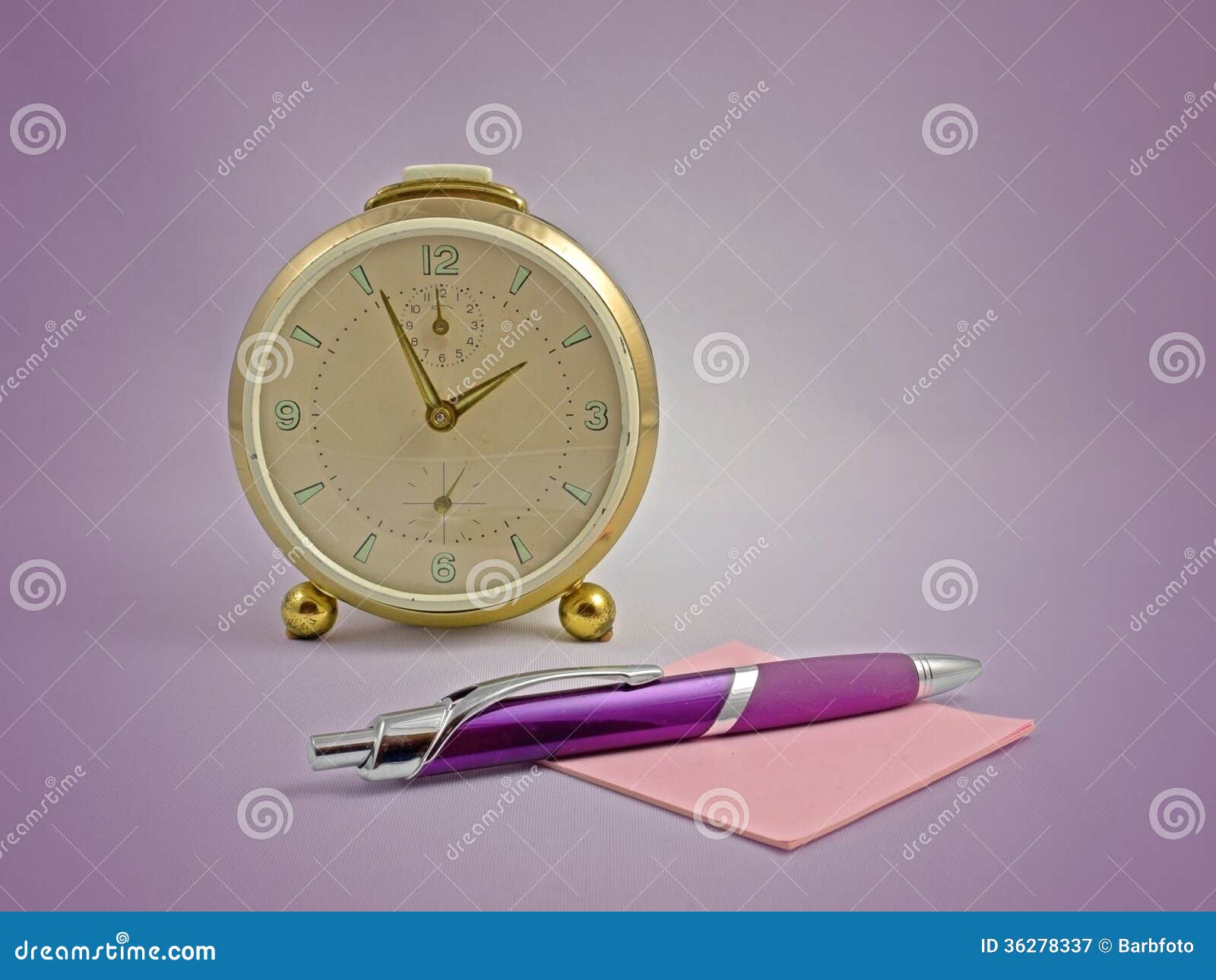 Clock and post-its stock image. Image of postit, 60ies - 36278337