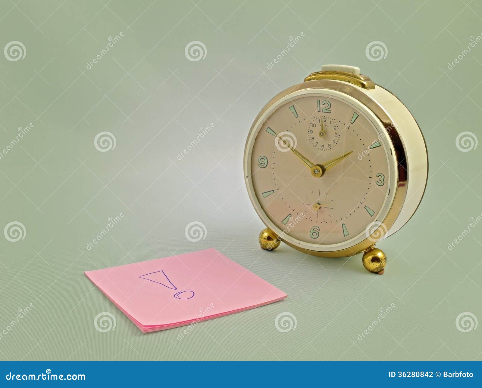 Clock and post-its stock photo. Image of clock, brand - 36280842