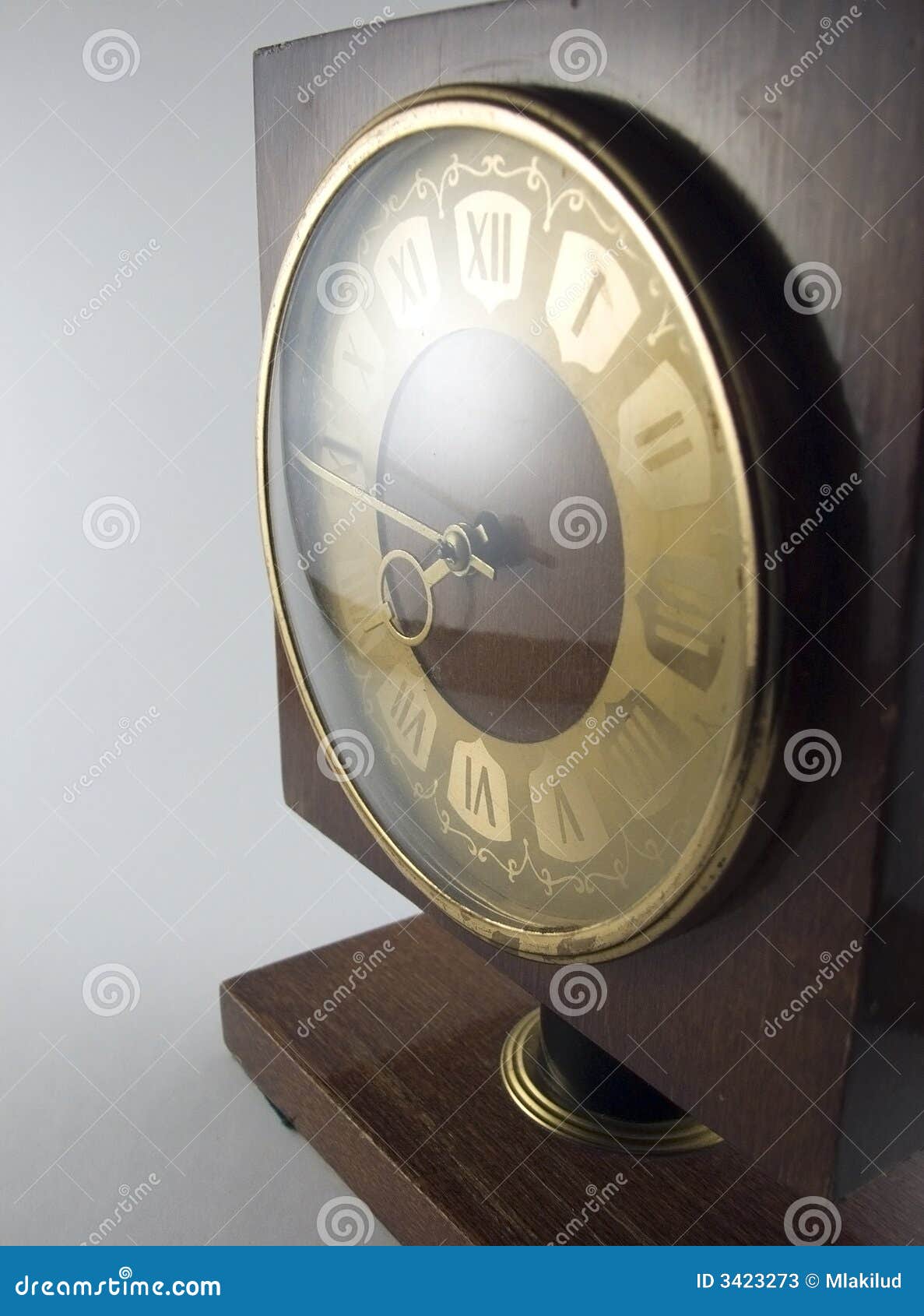 Clock profile stock image. Image of watch, brown, ancient - 3423273