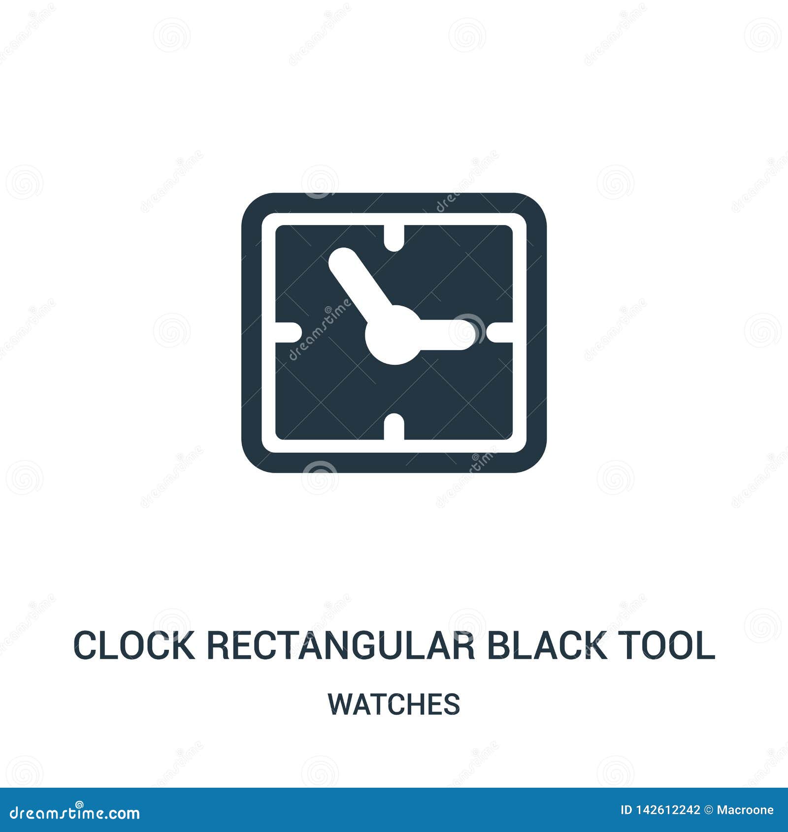 Rectangular Clock Face Without The Hands Royalty-Free Stock Photography ...