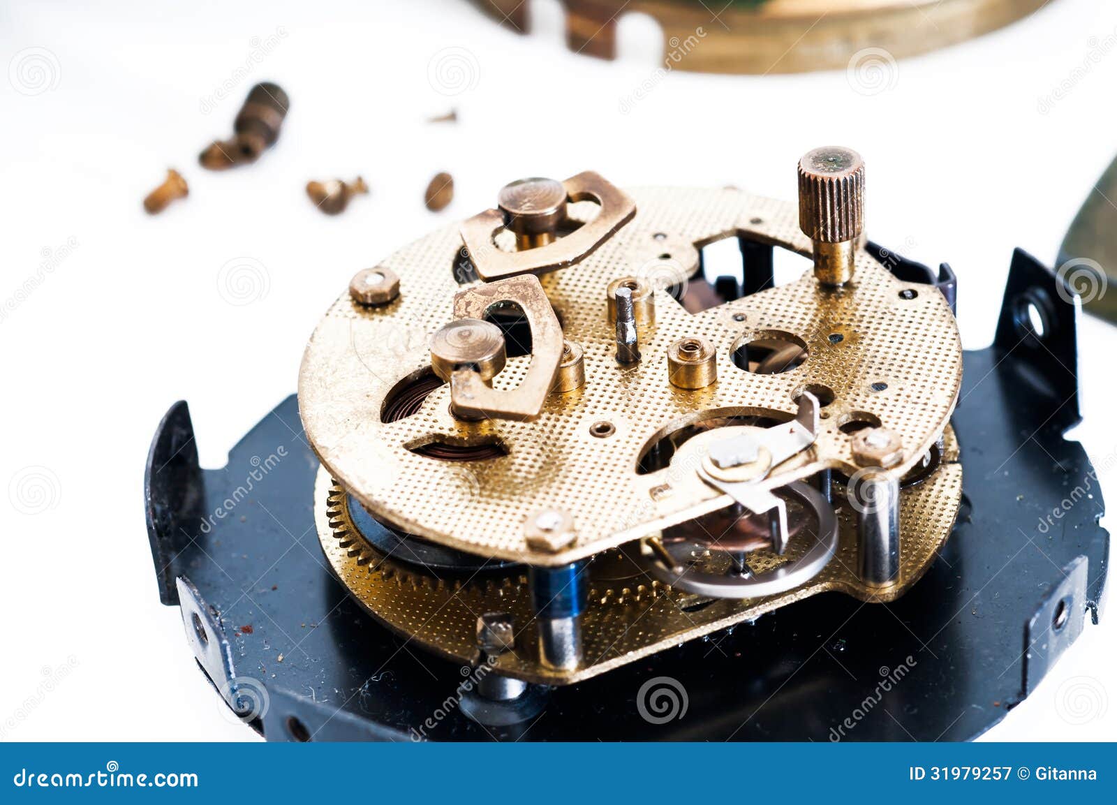 Clock repair stock image. Image of gold, banknote, macro - 31979257