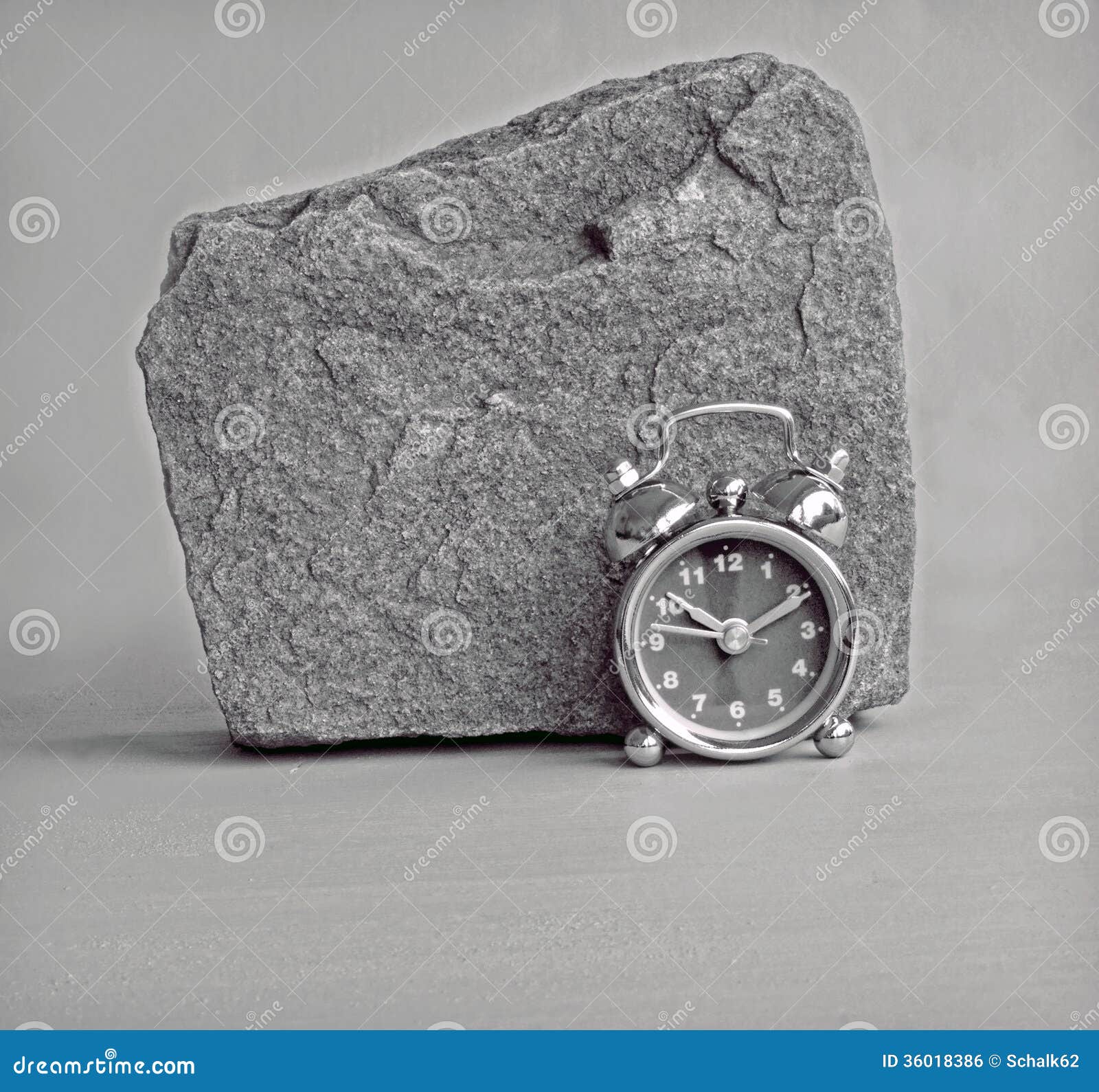 Clock and rock mono stock photo. Image of time, competition - 36018386