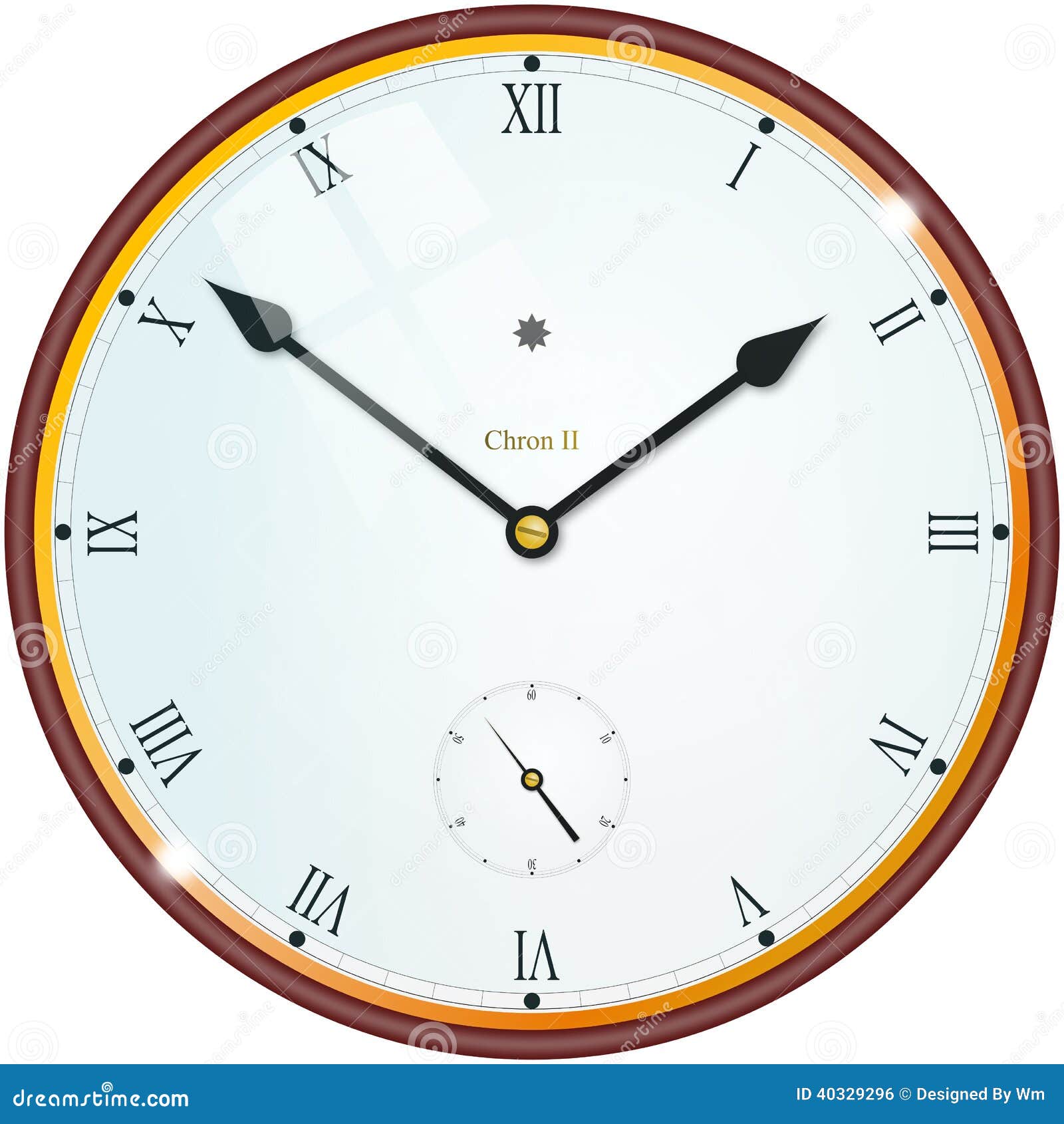 Clock with roman figures stock photo. Image of shining - 40329296