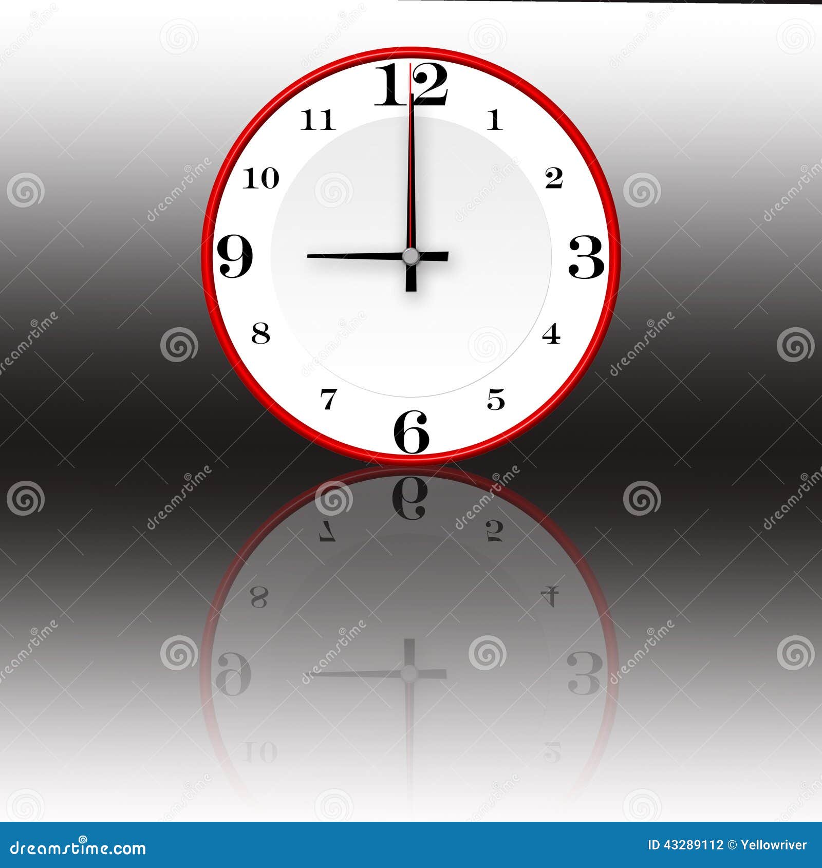 Clock stock illustration. Illustration of symbol, cycle - 43289112