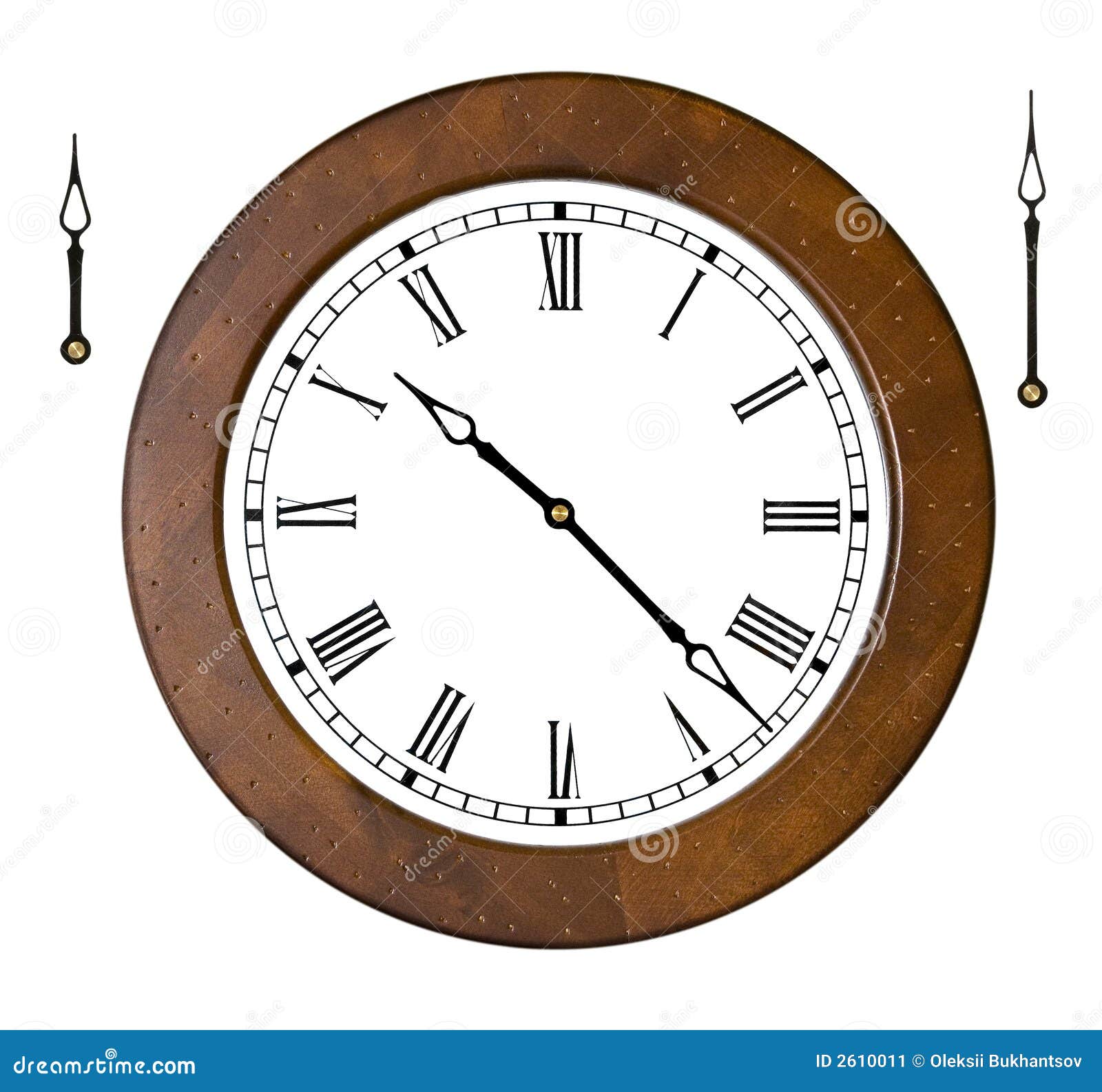 Clock with separate hands stock image. Image of dial, business - 2610011