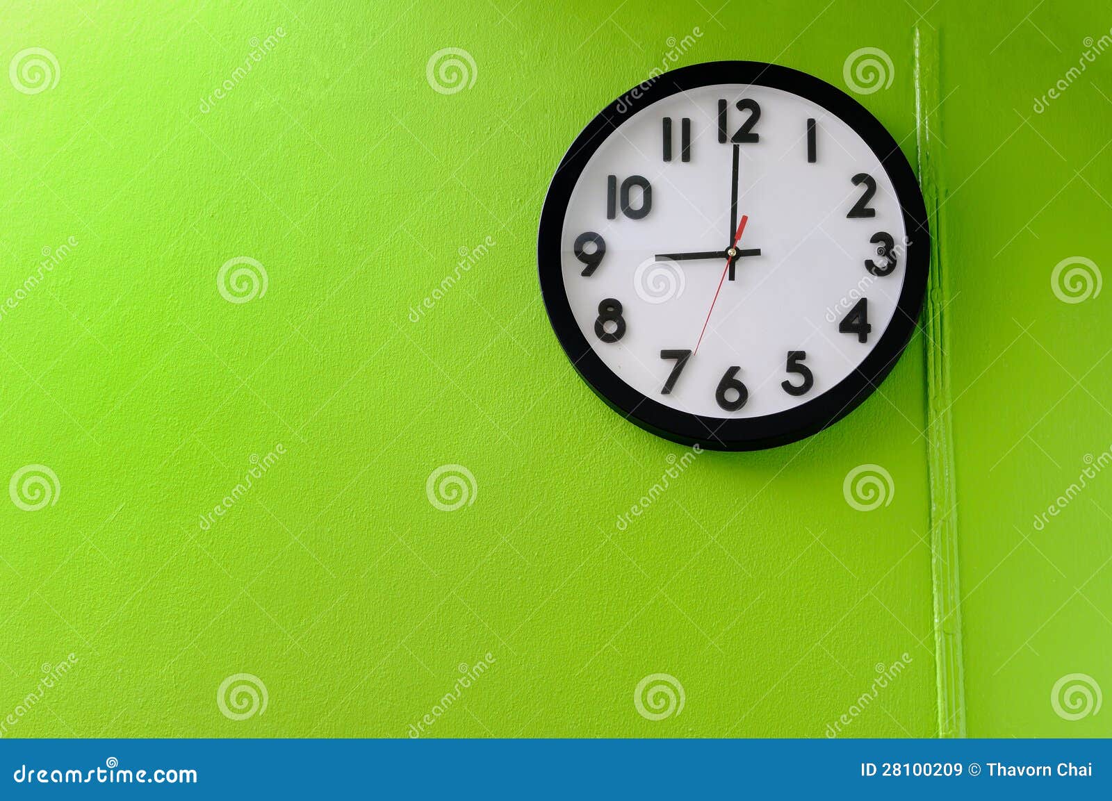 Clock showing 9 o clock stock image. Image of oclock - 28100209