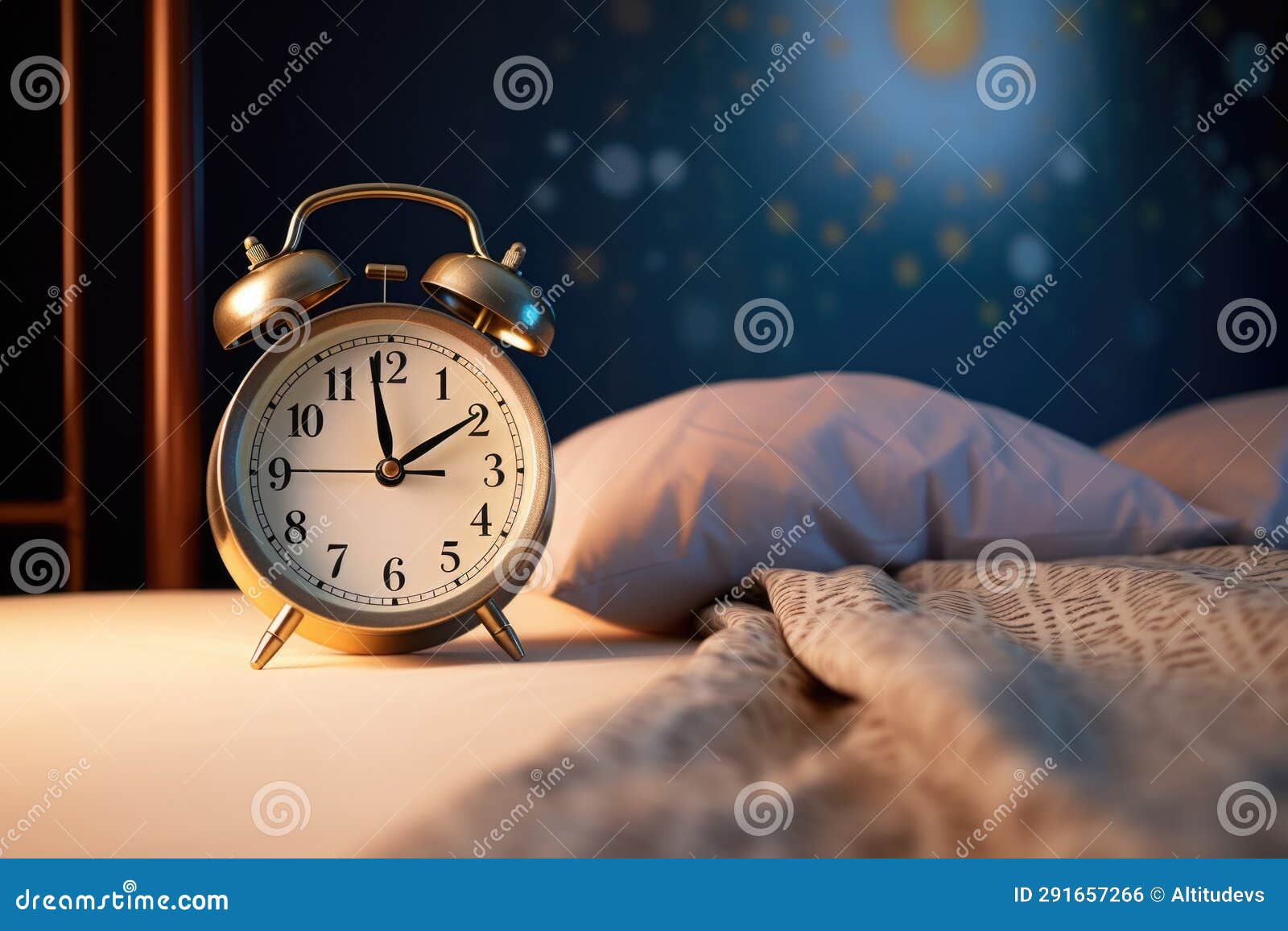 Clock Showing an Early Bedtime Stock Photo - Image of generative ...
