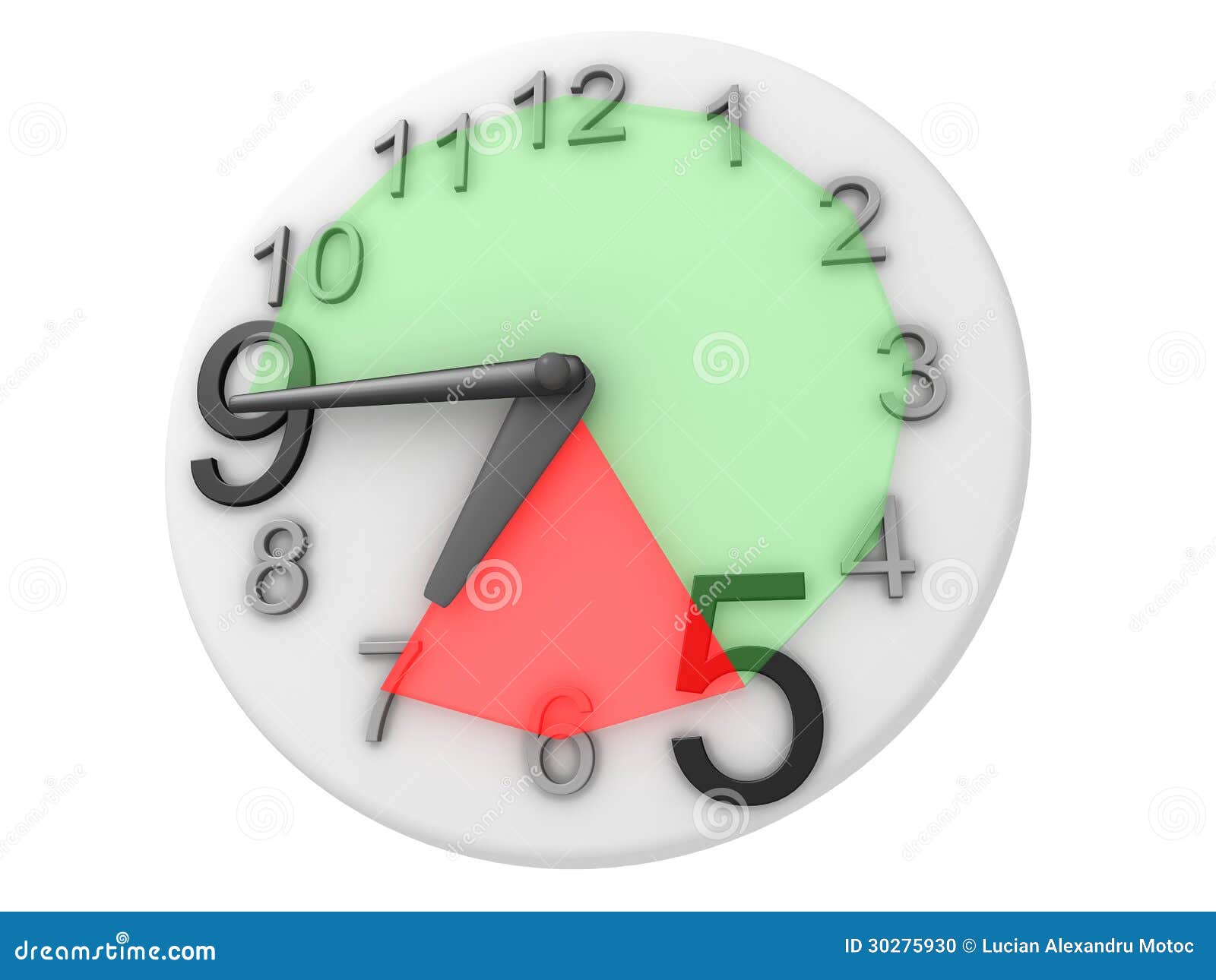 Overtime stock illustration. Illustration of render, watch - 30275930