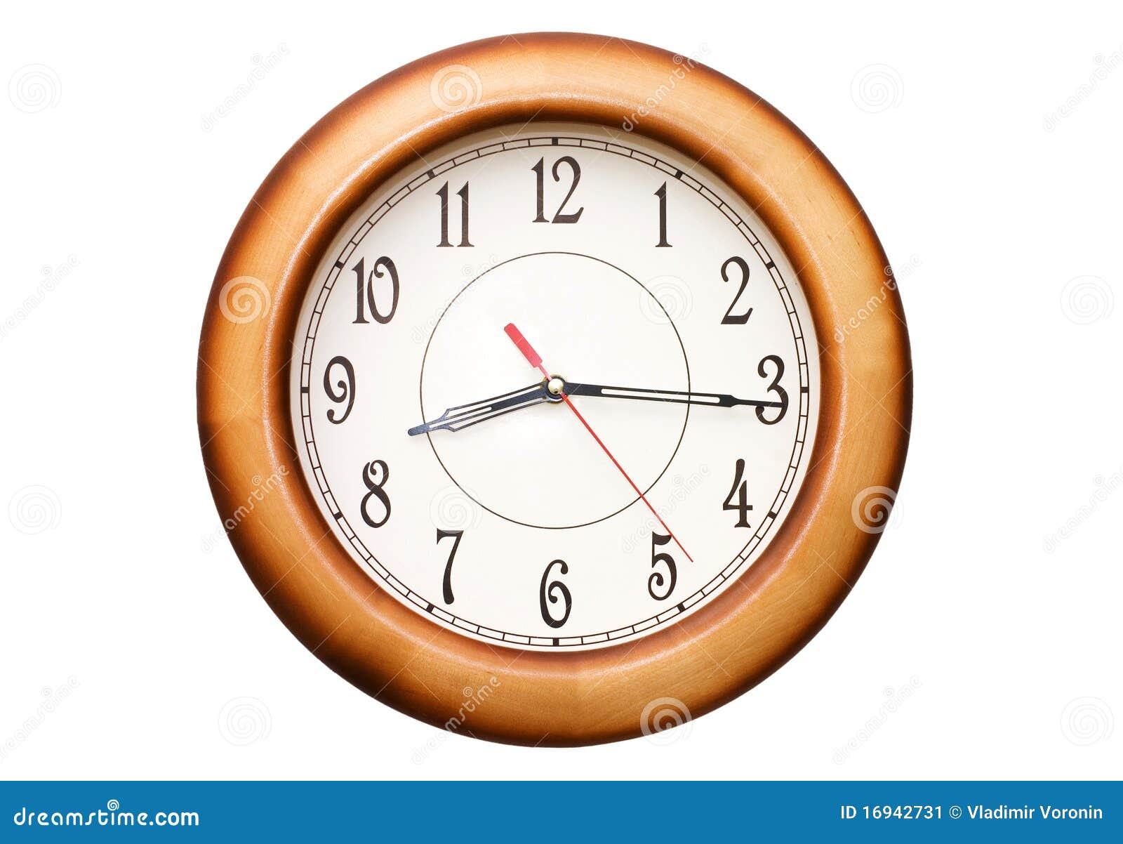 Clock Showing At 5 O`clock. Royalty-Free Stock Image | CartoonDealer ...