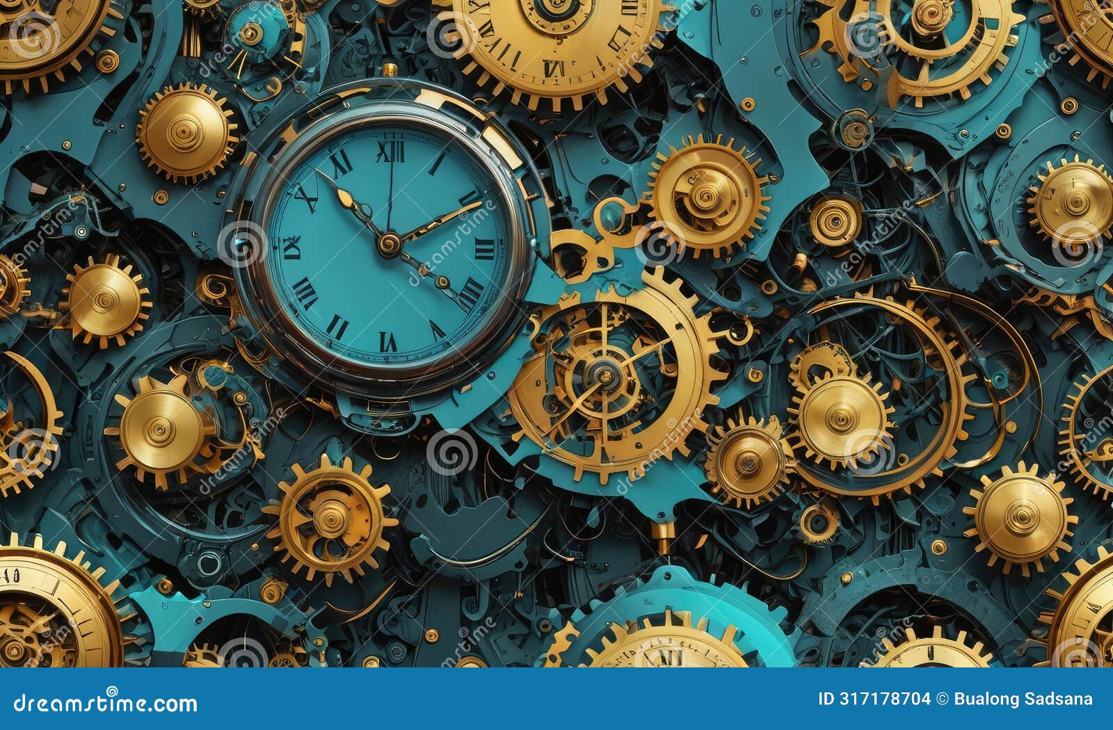 A Clock is Shown in the Image, with the Hands Pointing at Different ...