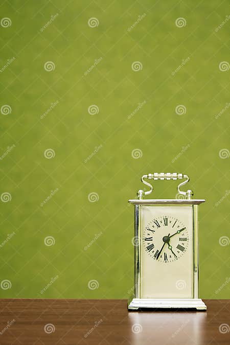 Clock Shows the Time Ten Past Five Stock Image - Image of organizer ...