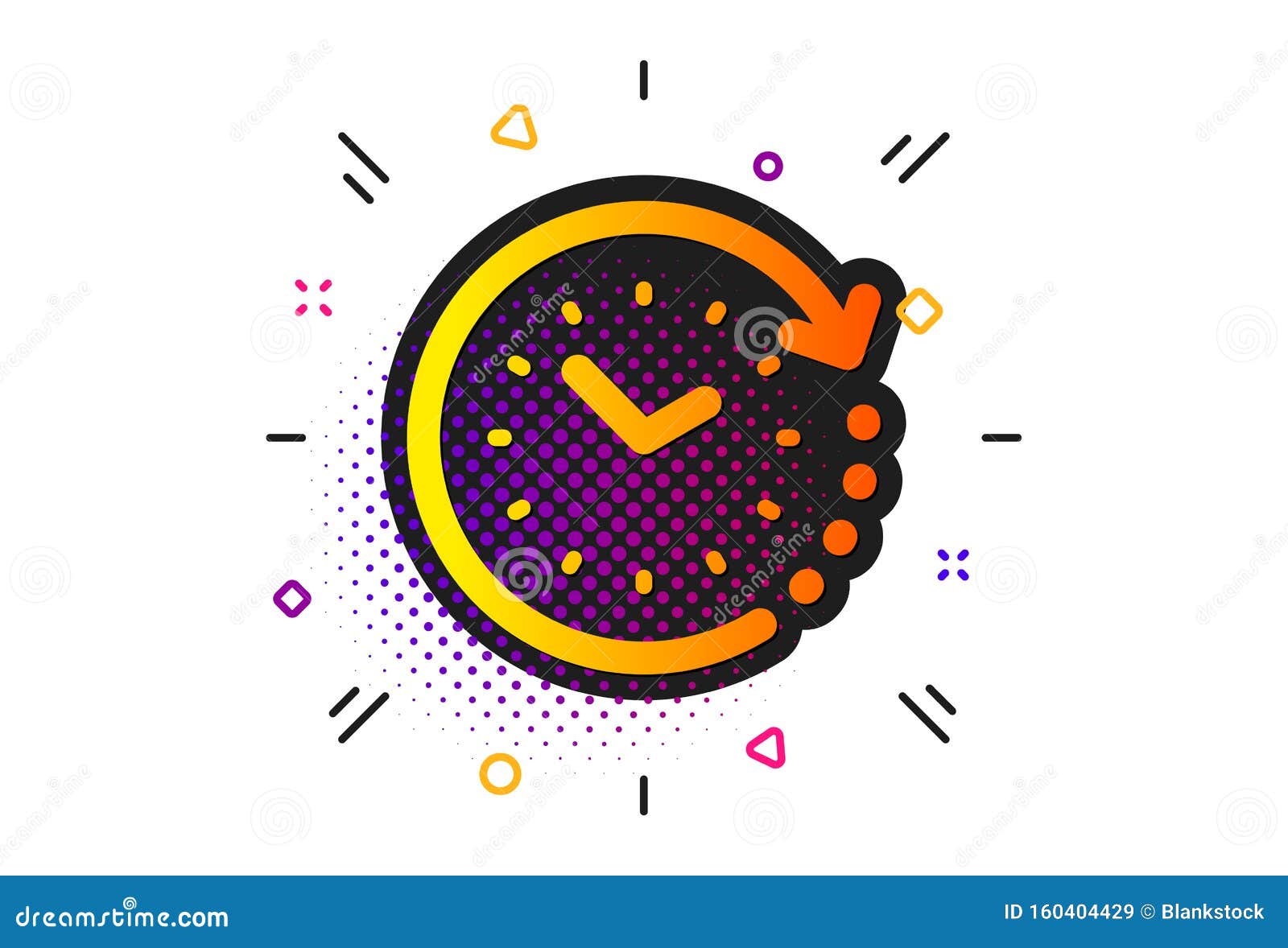 Time Change Icon. Clock Sign. Watch. Vector Stock Vector - Illustration ...