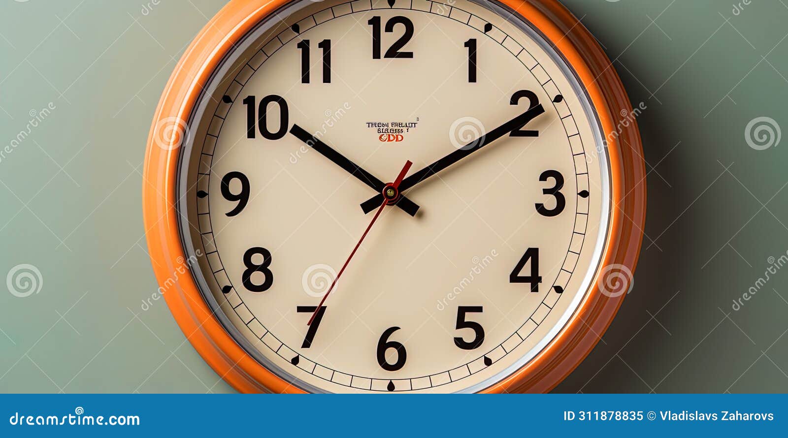 A Clock with a Simple and Clear Dial, Ideal for Everyday Use Stock ...