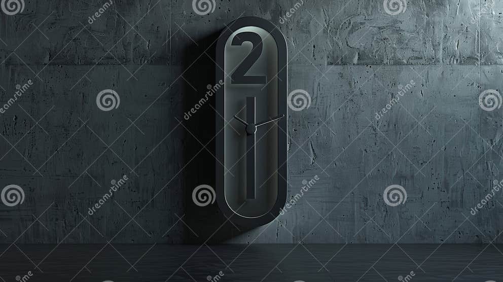 A Clock with a Sleek Elongated Rectangular Shape and Nontraditional ...