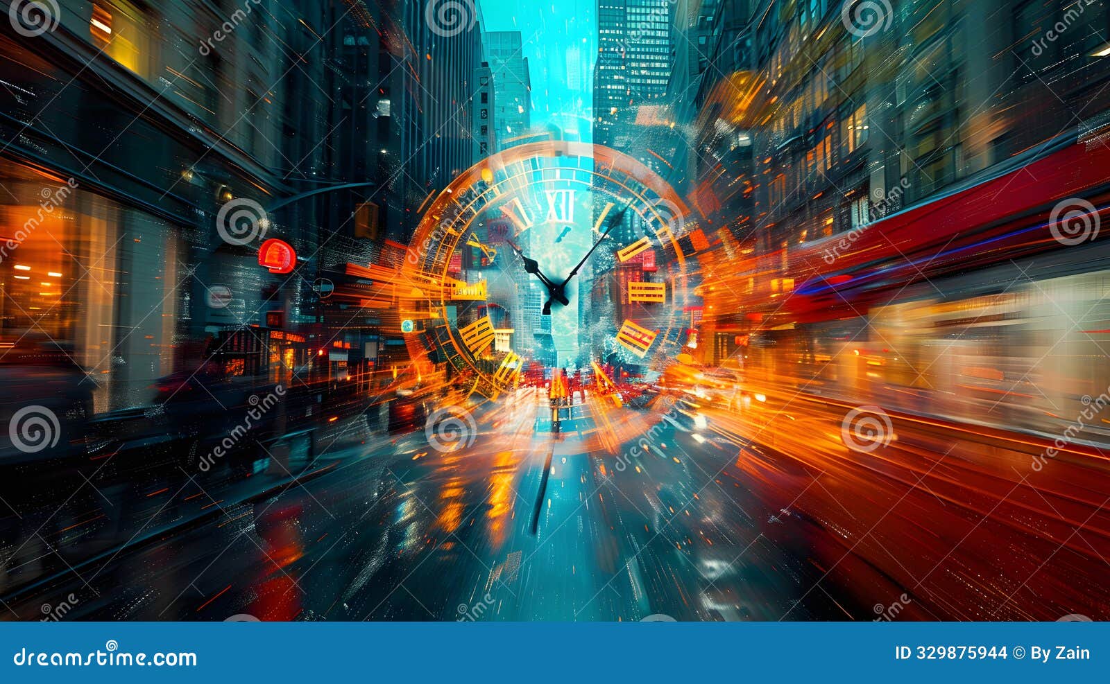 Clock Spinning Rapidly, Concept Of Time Trave, Depression Countdown ...