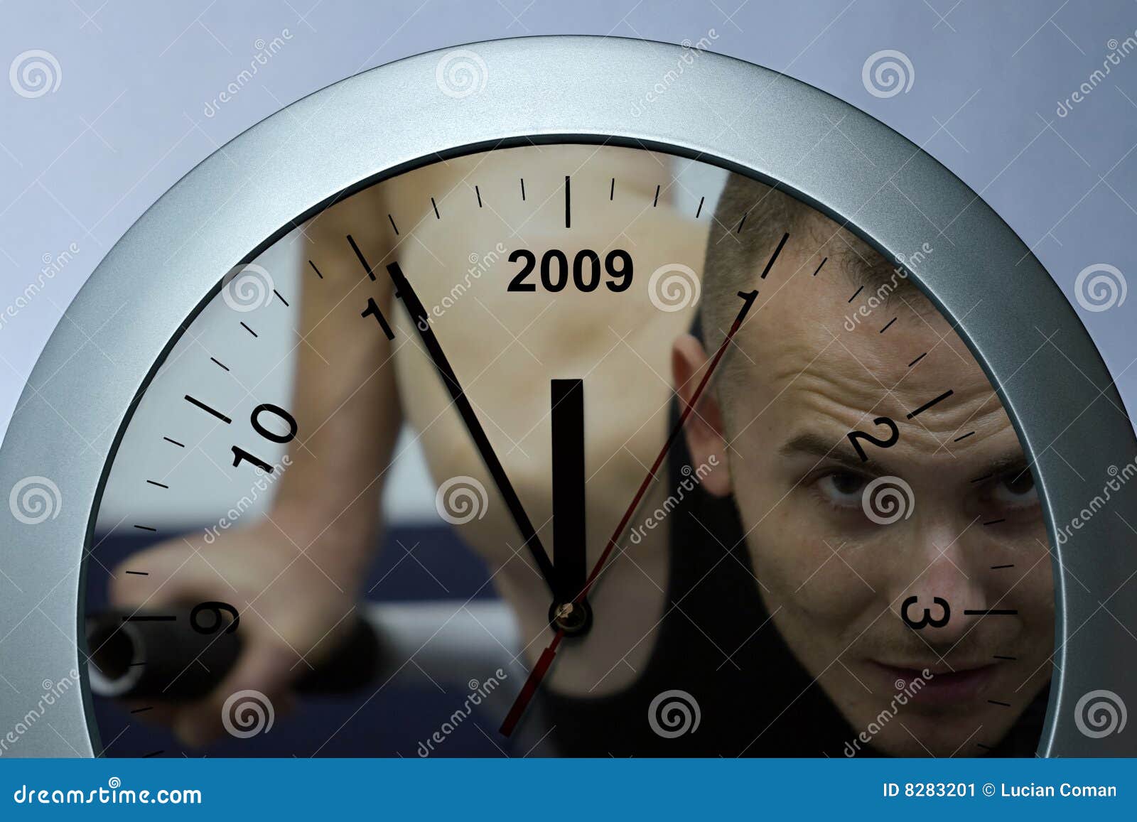 Clock sportive stock image. Image of power, fitness, future - 8283201