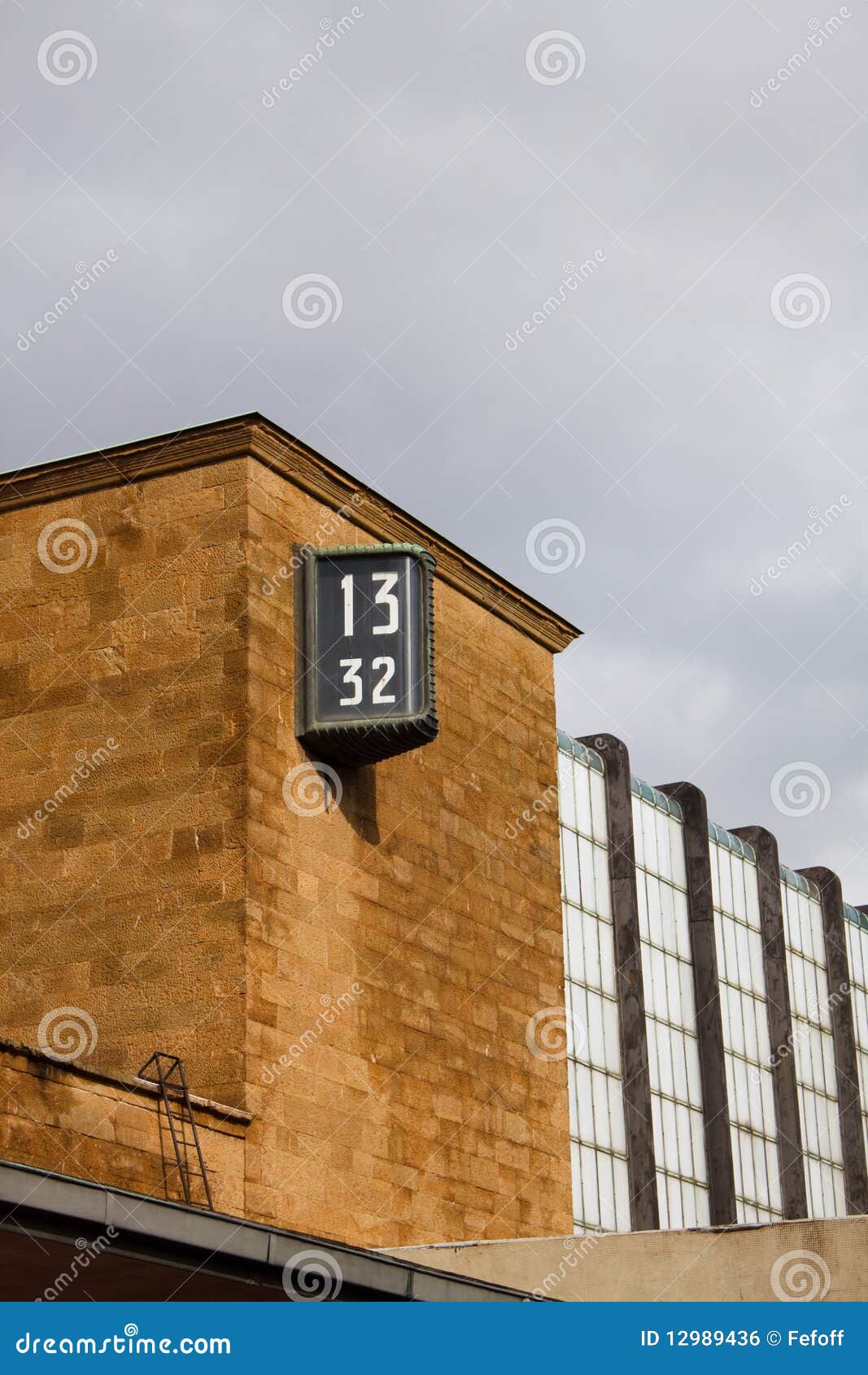 Clock Station stock photo. Image of time, hour, trainstation - 12989436