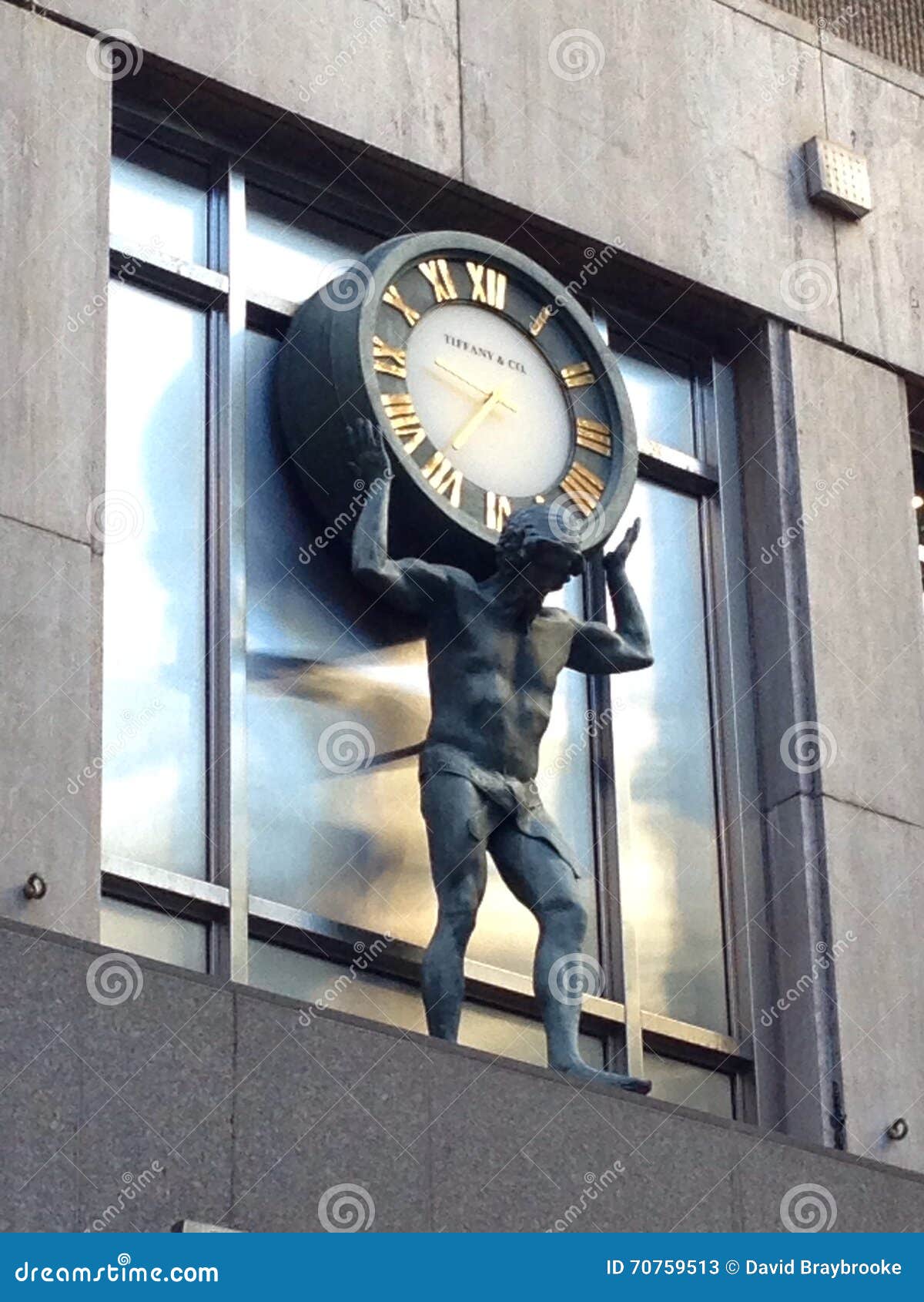 Clock Face Statue Sculpture Classical Editorial Stock Photo - Image of ...